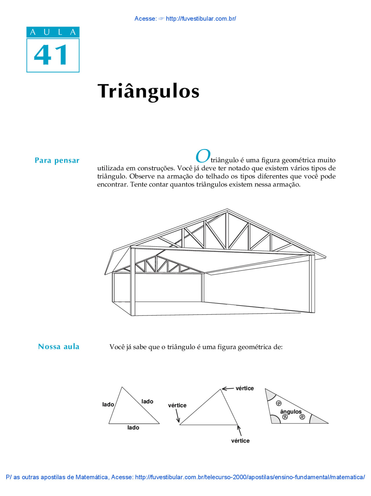 Matemática triângulos - Docsity