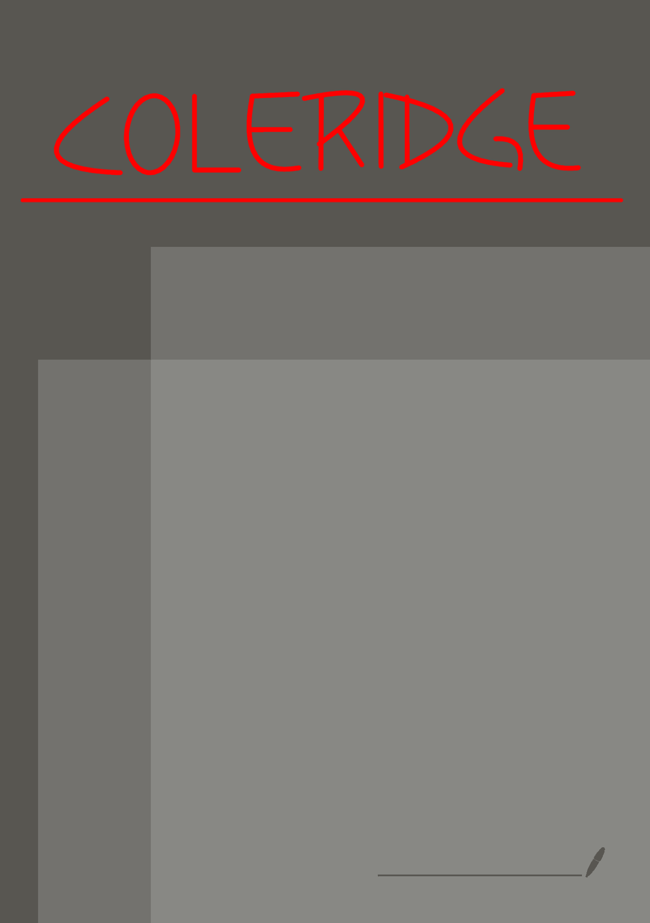 Schemi S T Coleridge Docsity