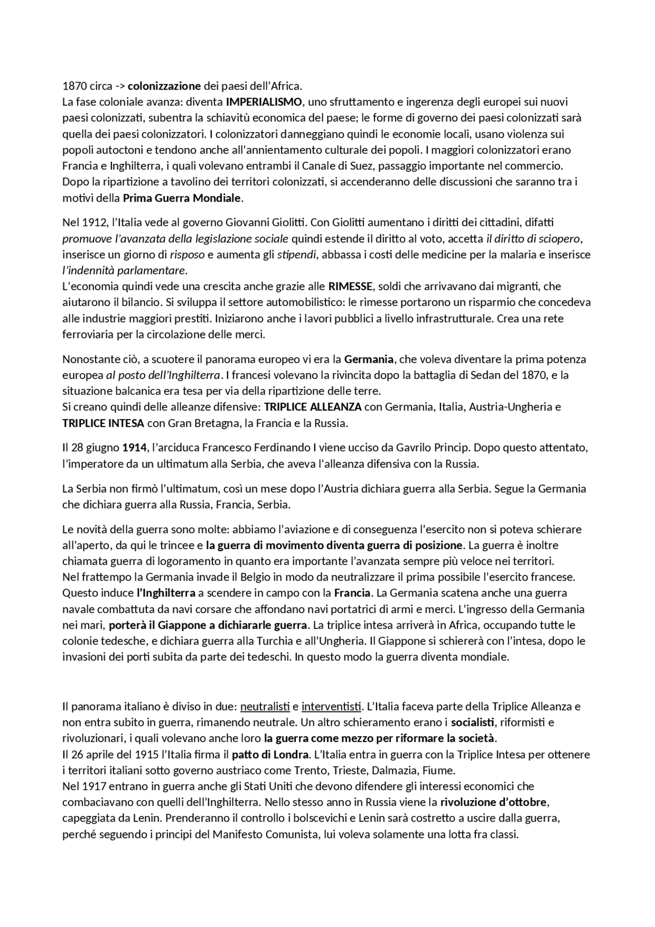 Programma Storia Quinto Anno Schemi E Mappe Concettuali Di Storia