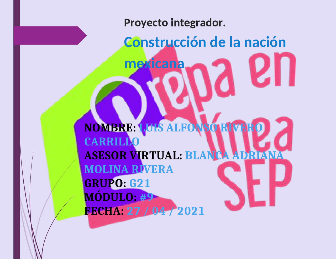 ACTIVIDAD INTEGRADORA MODULO 9 | Apuntes de Humanidades y Ciencias ...