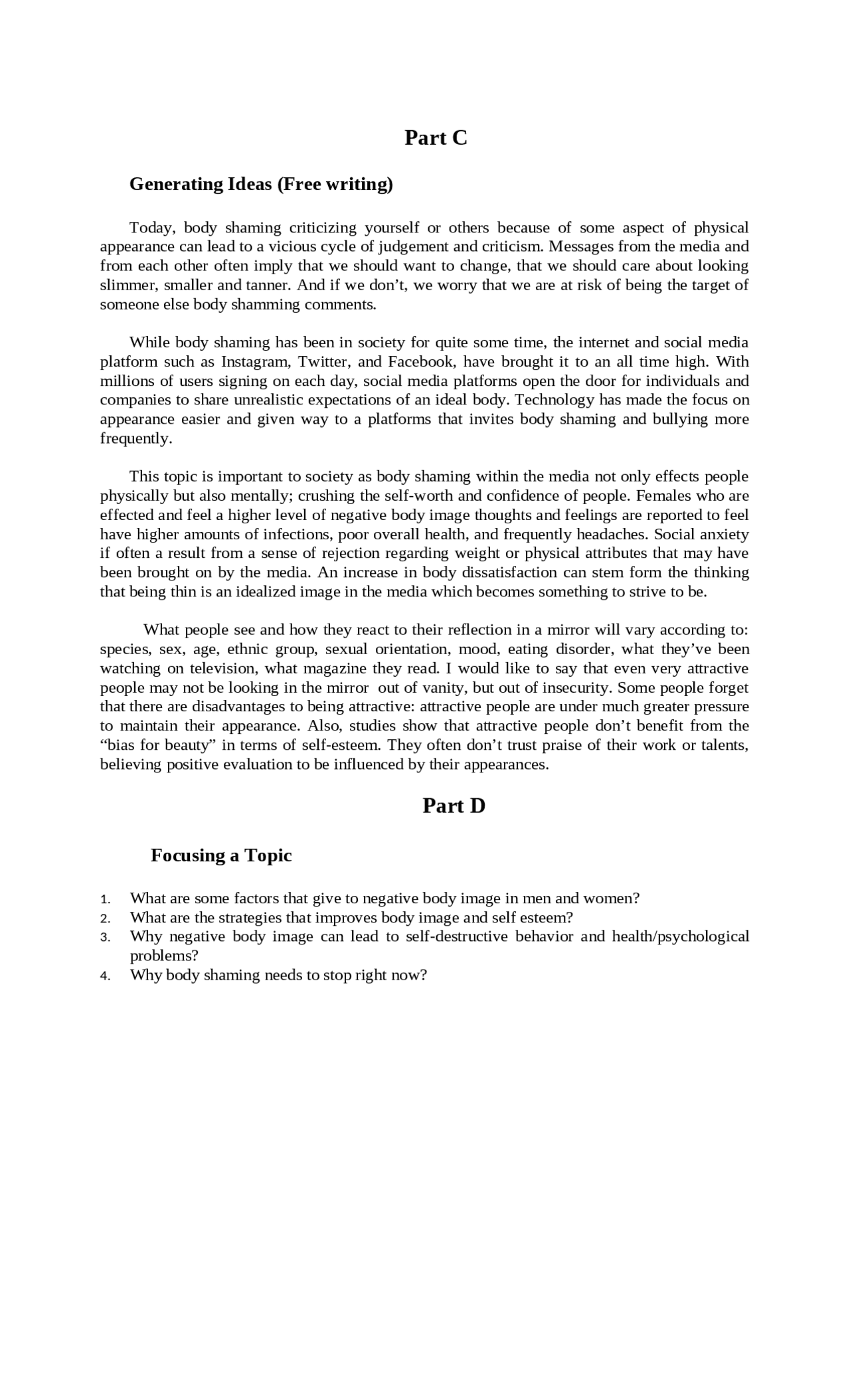 Research Paper And Experiment Docsity