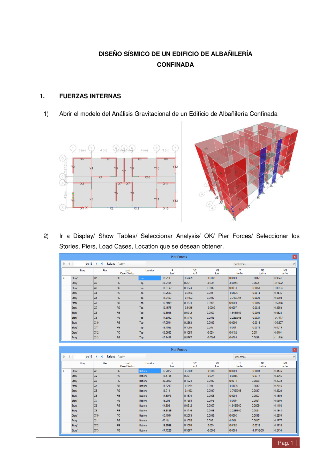 DISEÑO SÍSMICO DE UN EDIFICIO DE ALBAÑILERÍA CONFINADA (PERÚ) 2019 - Docsity