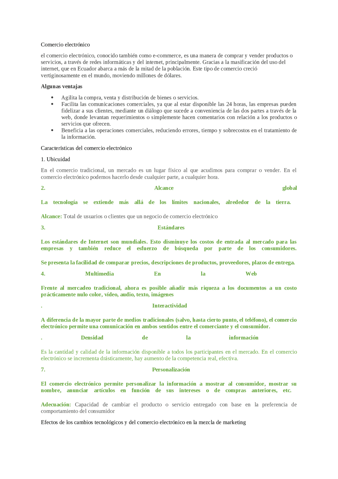 Comercio electrónico - Docsity