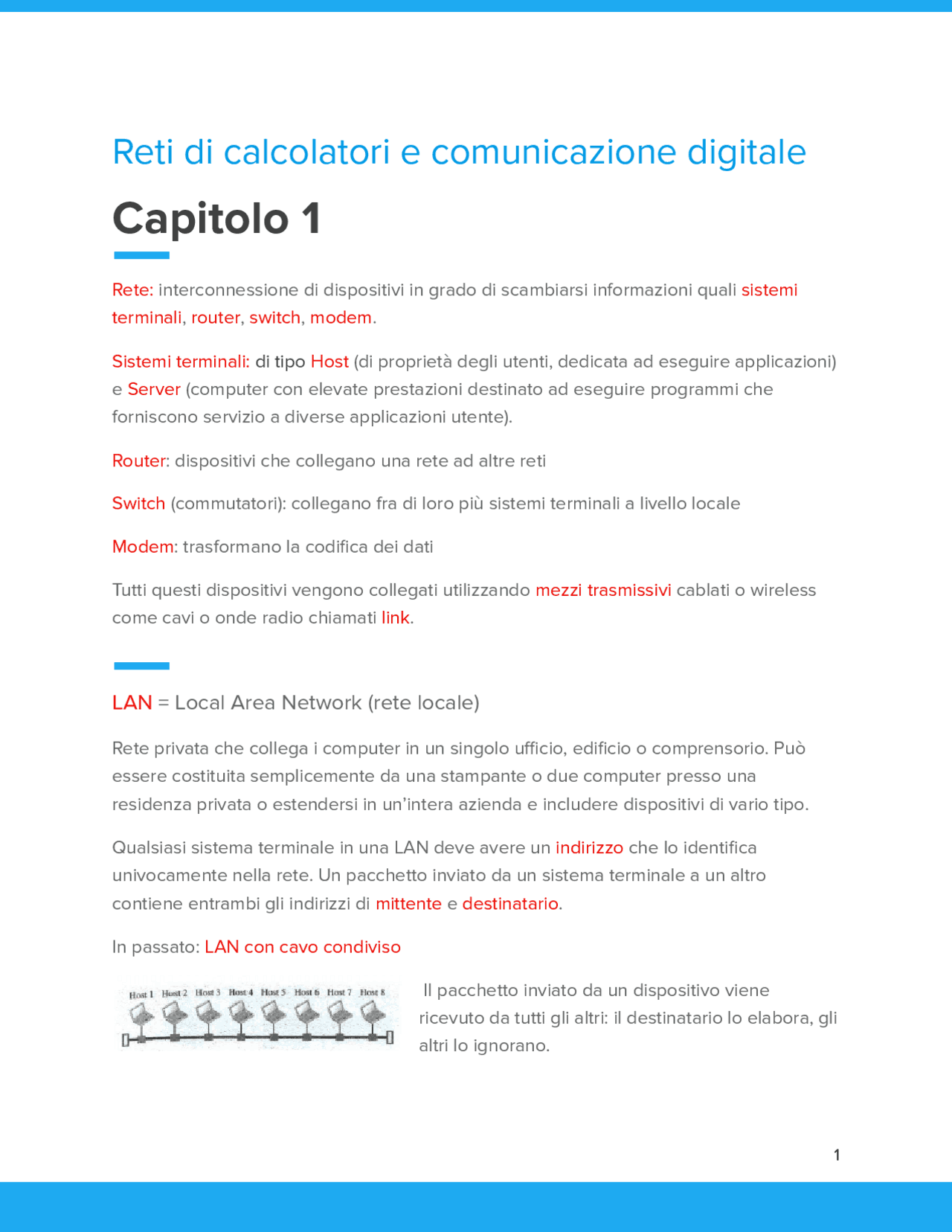 Dispense Di Reti Di Calcolatori Docsity