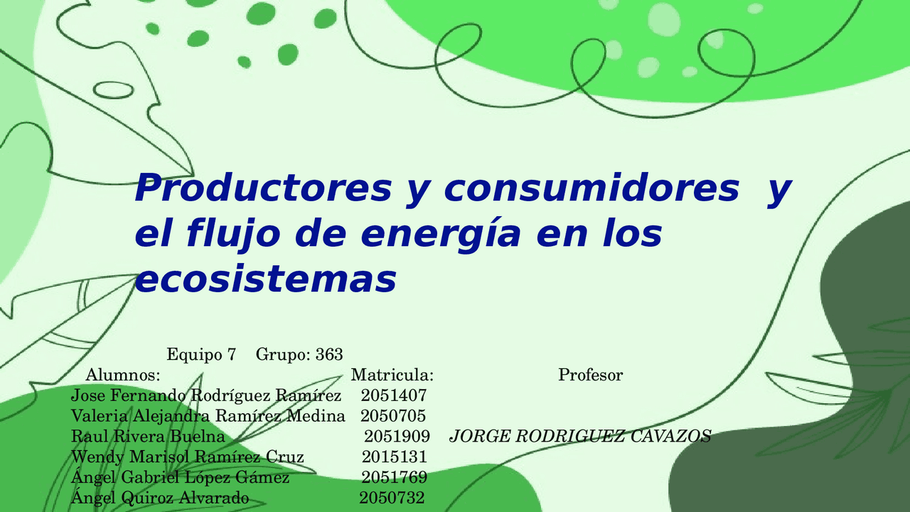 Productores y Consumidores en Ecosistemas: Cadena Alimentaria, Niveles ...