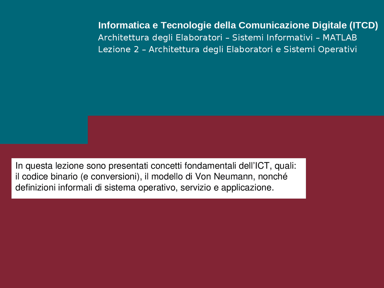 Informatica E Tecnologie Della Comunicazione Digitale Docsity