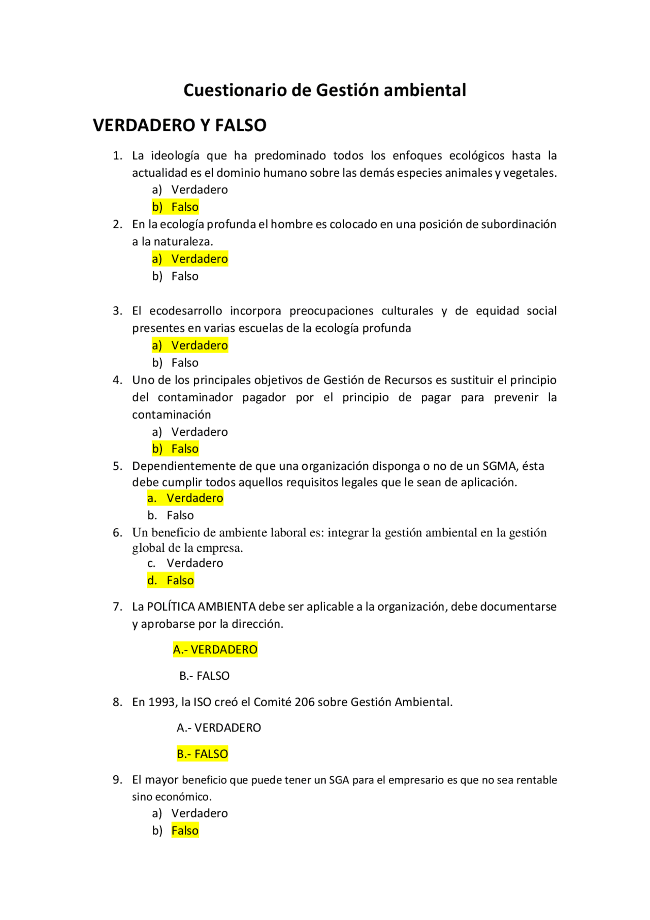 Sistema De Gestion Ambiental Docsity