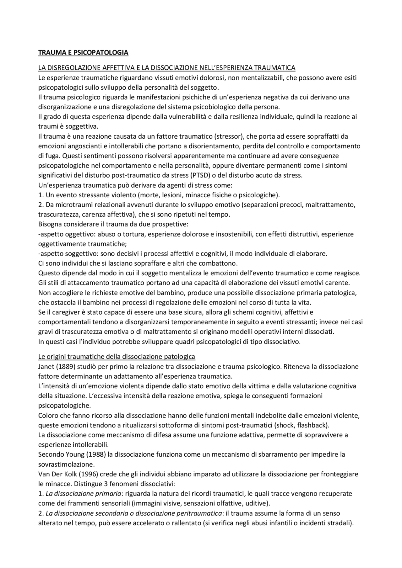 La Diagnosi Psicoanalitica Docsity