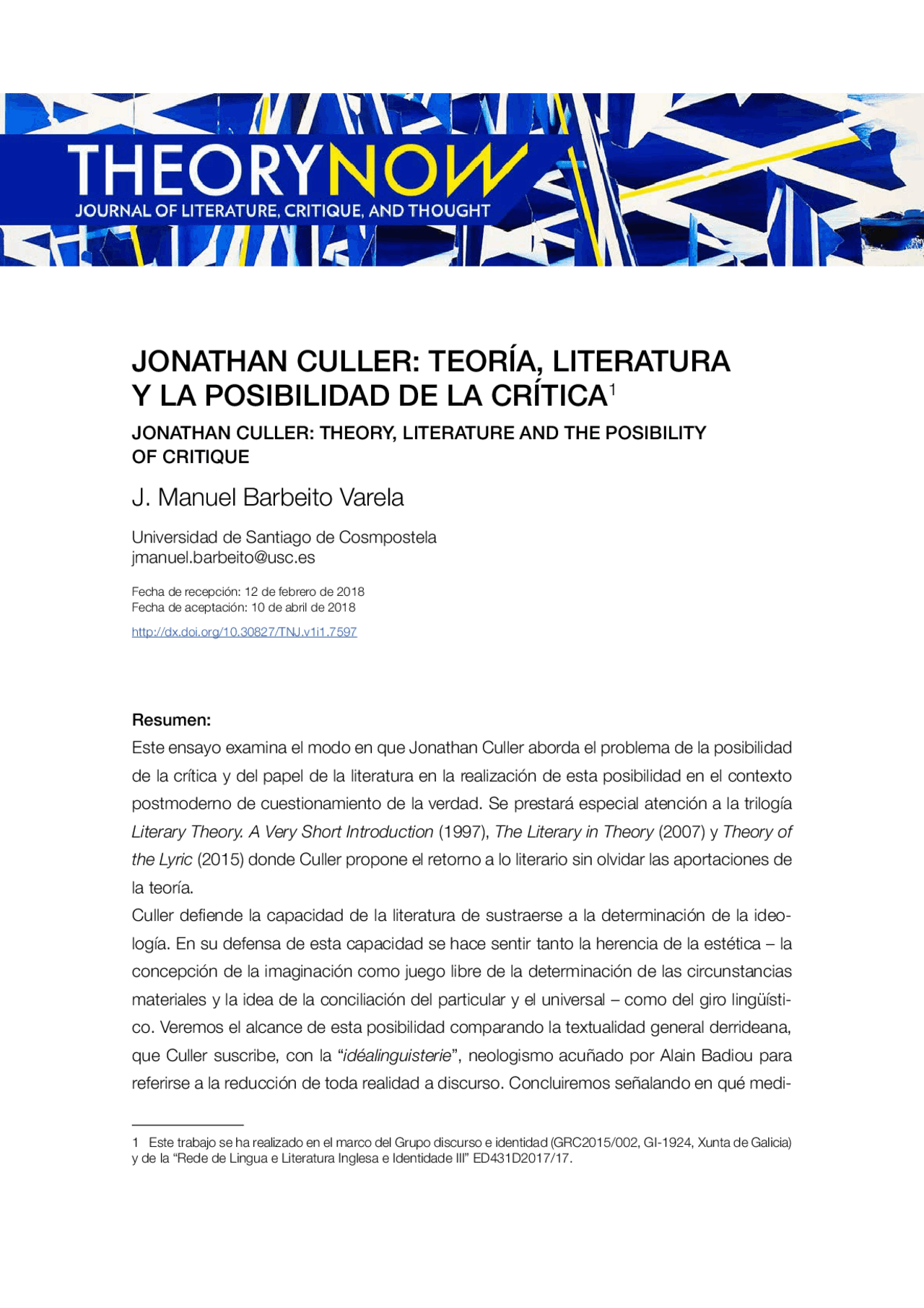 Literatura jonatha culler - Docsity