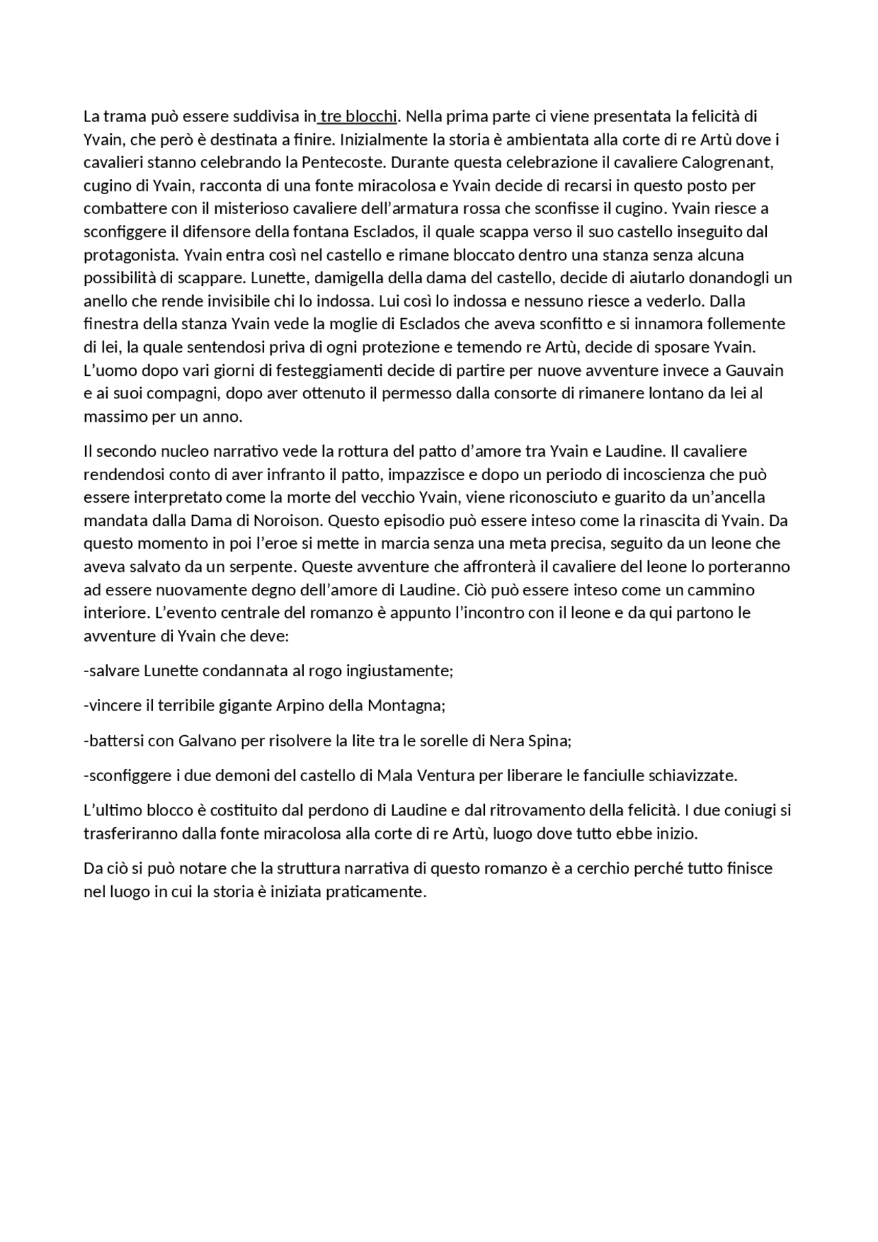 Il Cavaliere Del Leone Docsity