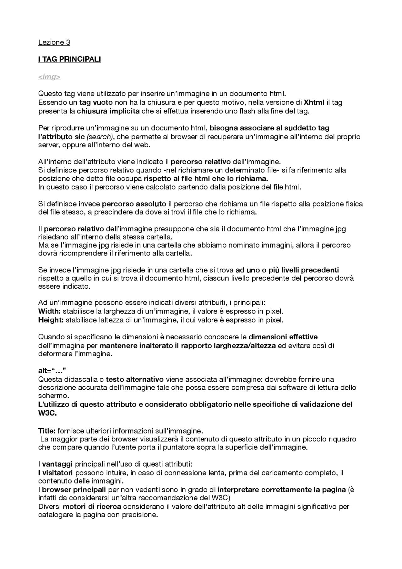Web Design Programmazione Html Docsity