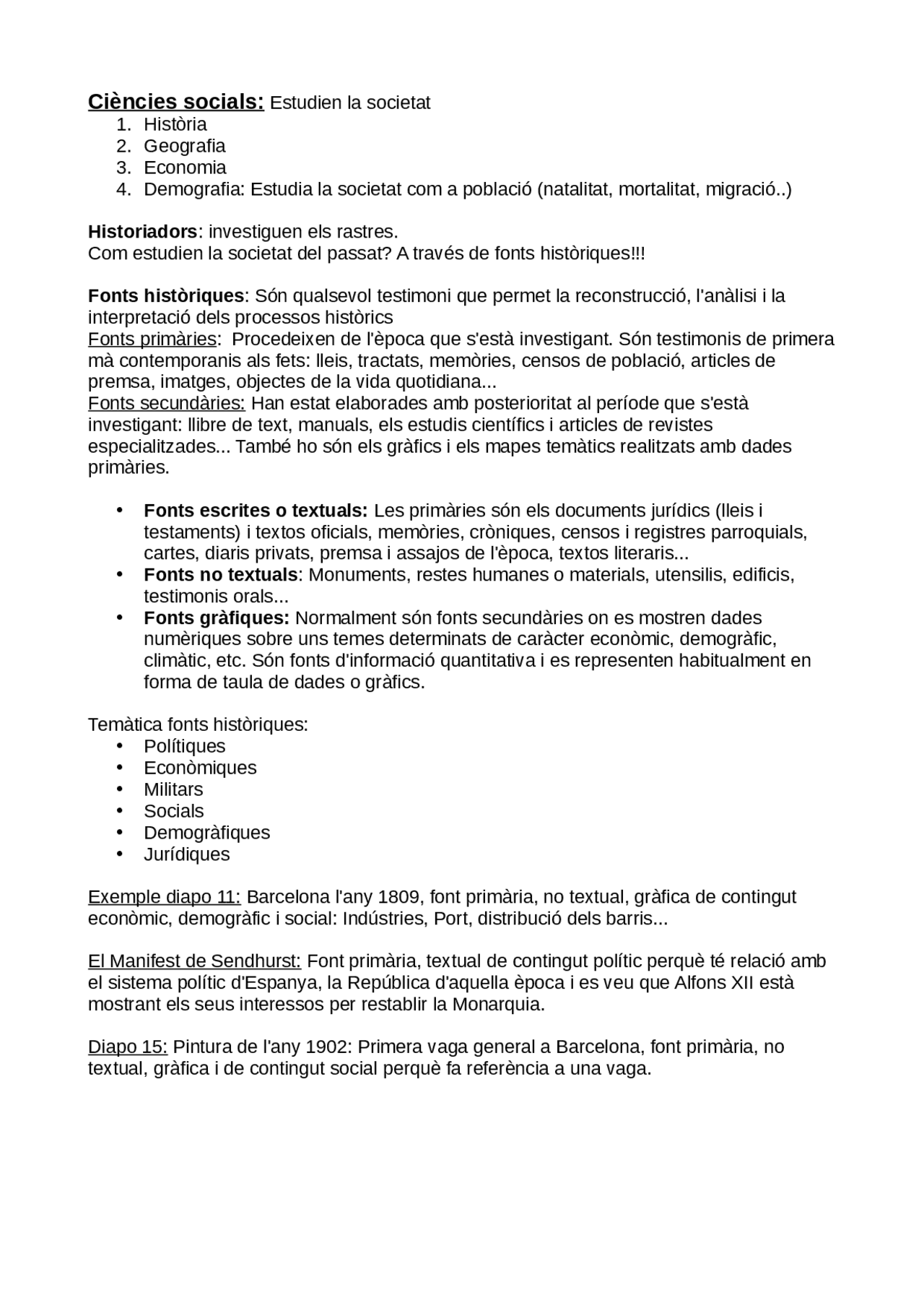 Ciències Socials Resum Docsity