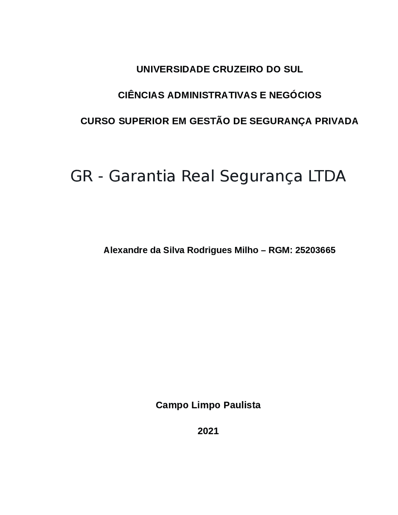 Projeto Multidiciplinar Docsity