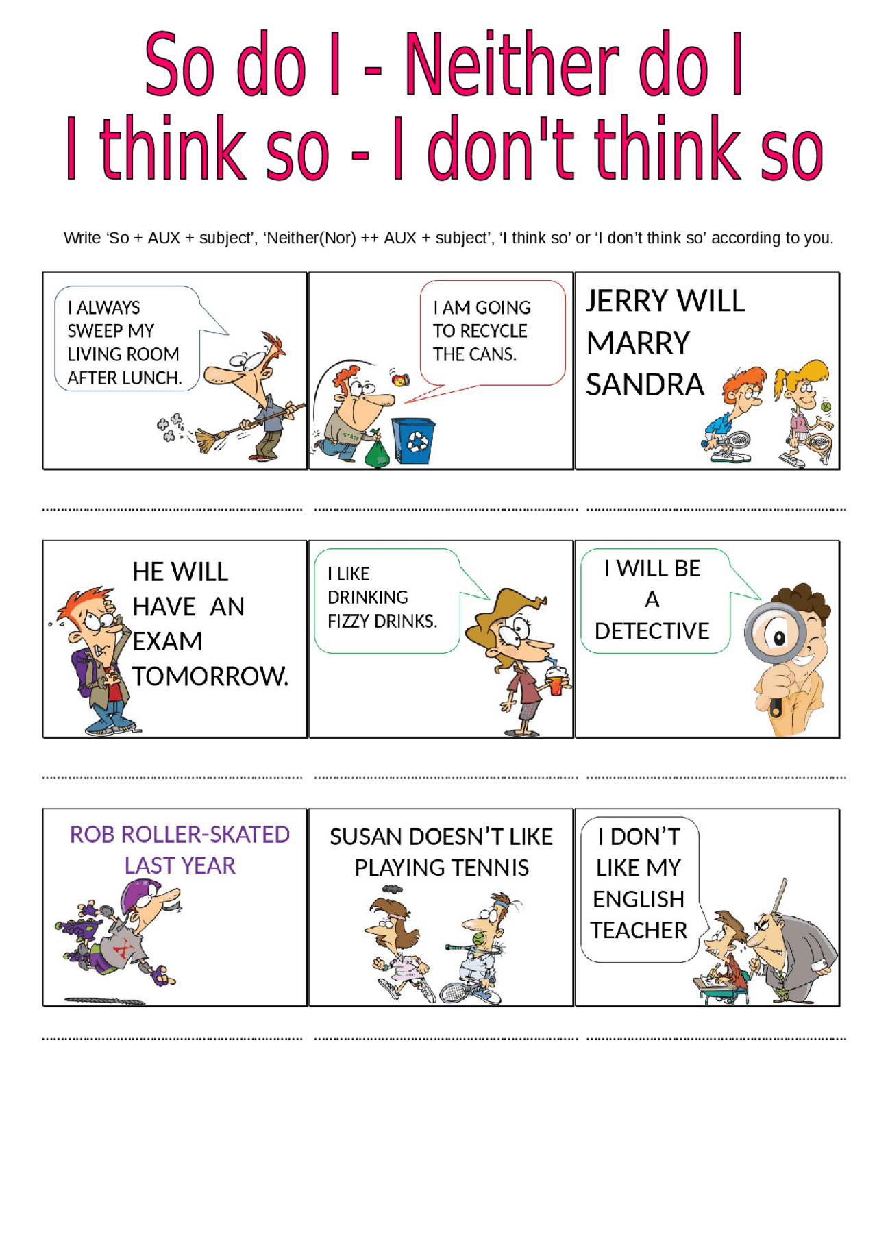 So do I neither do I - Docsity