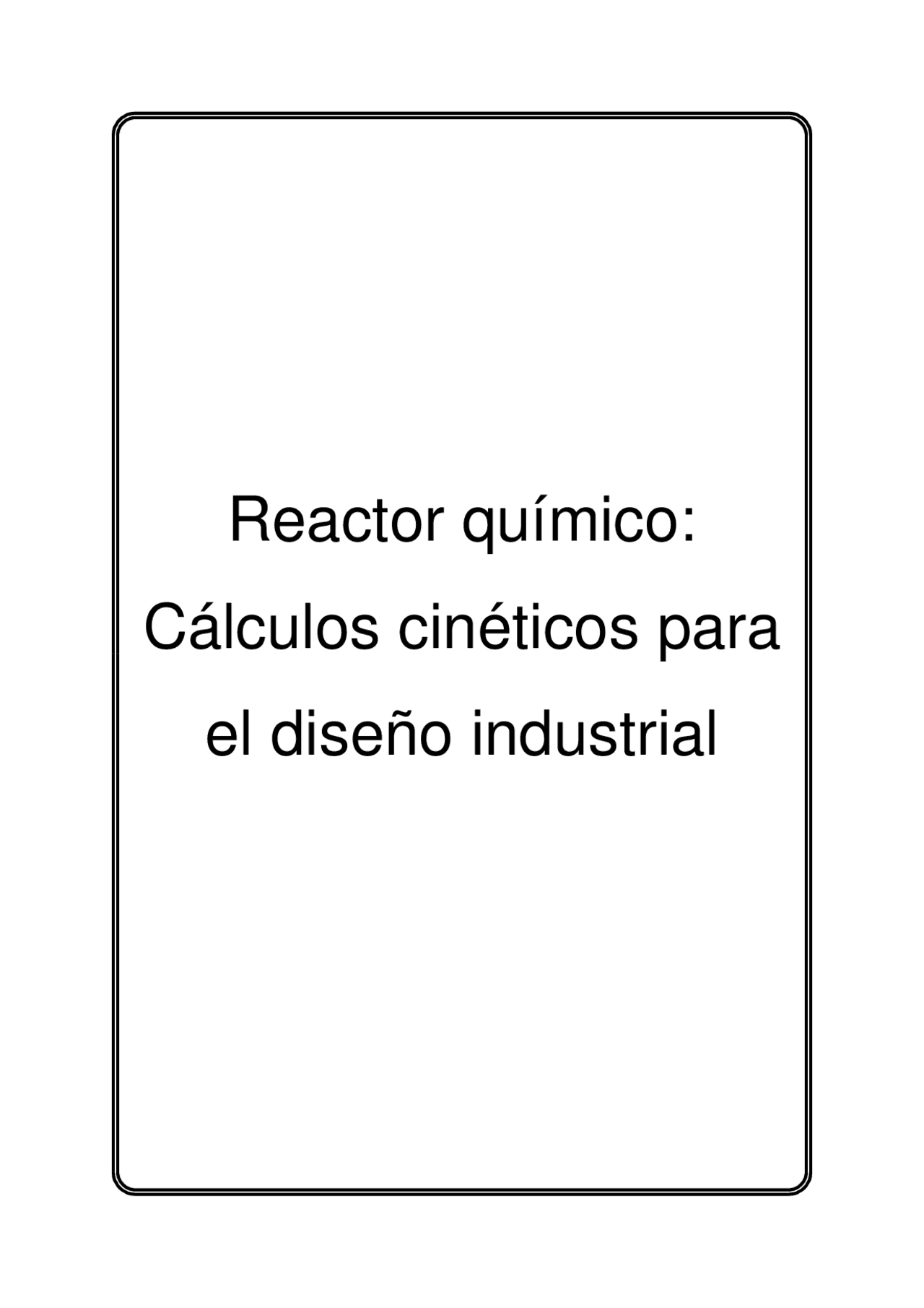 Reactores Químicos Docsity