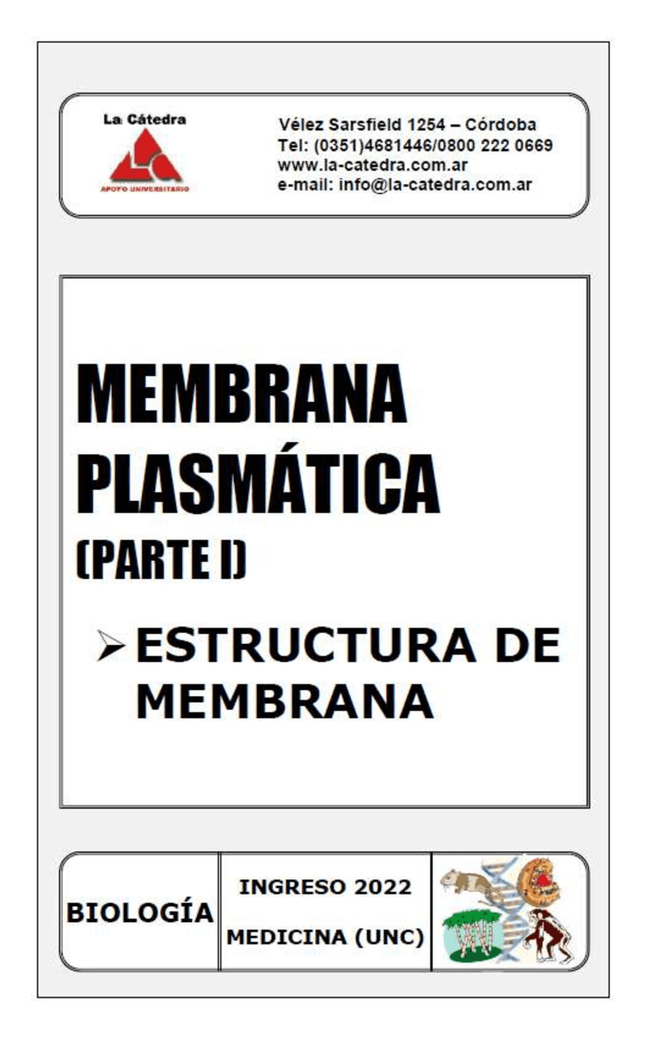 Membrana Plasmatica Primera Parte Docsity