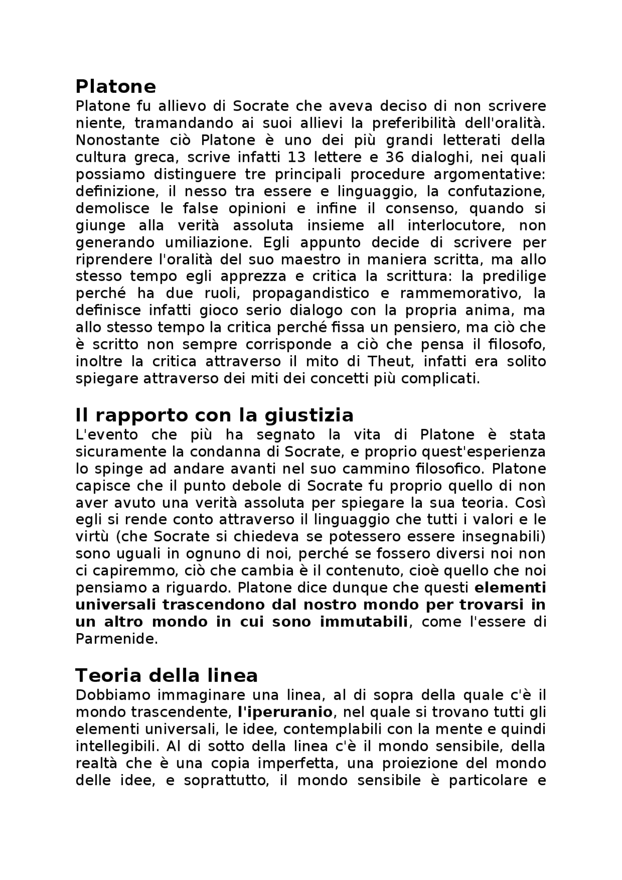 Platone E Socrate Appunti Docsity