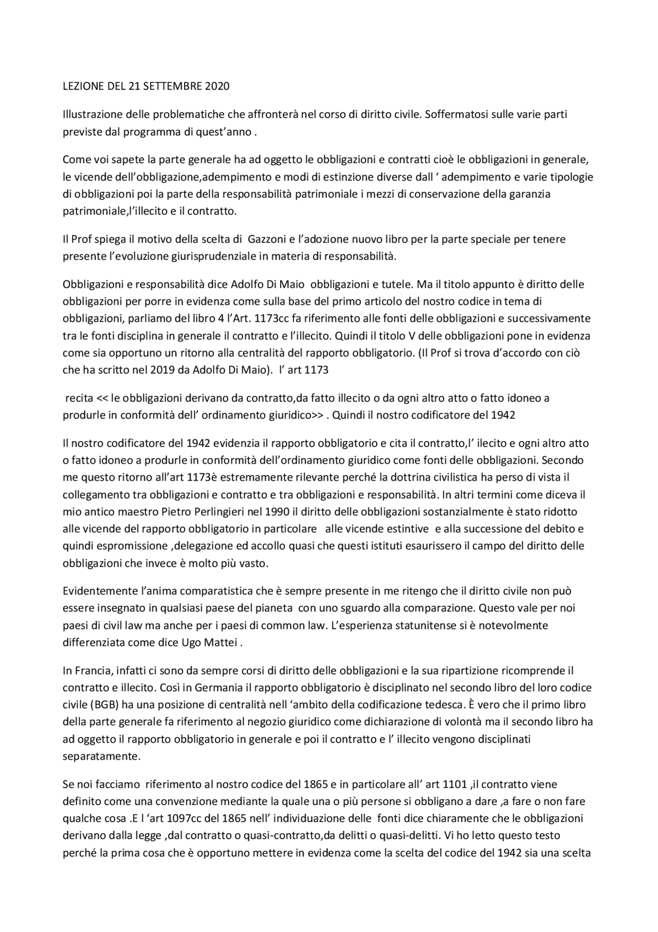 Appunti Introduttivi Al Diritto Civile Giurisprudenza Federico Ii