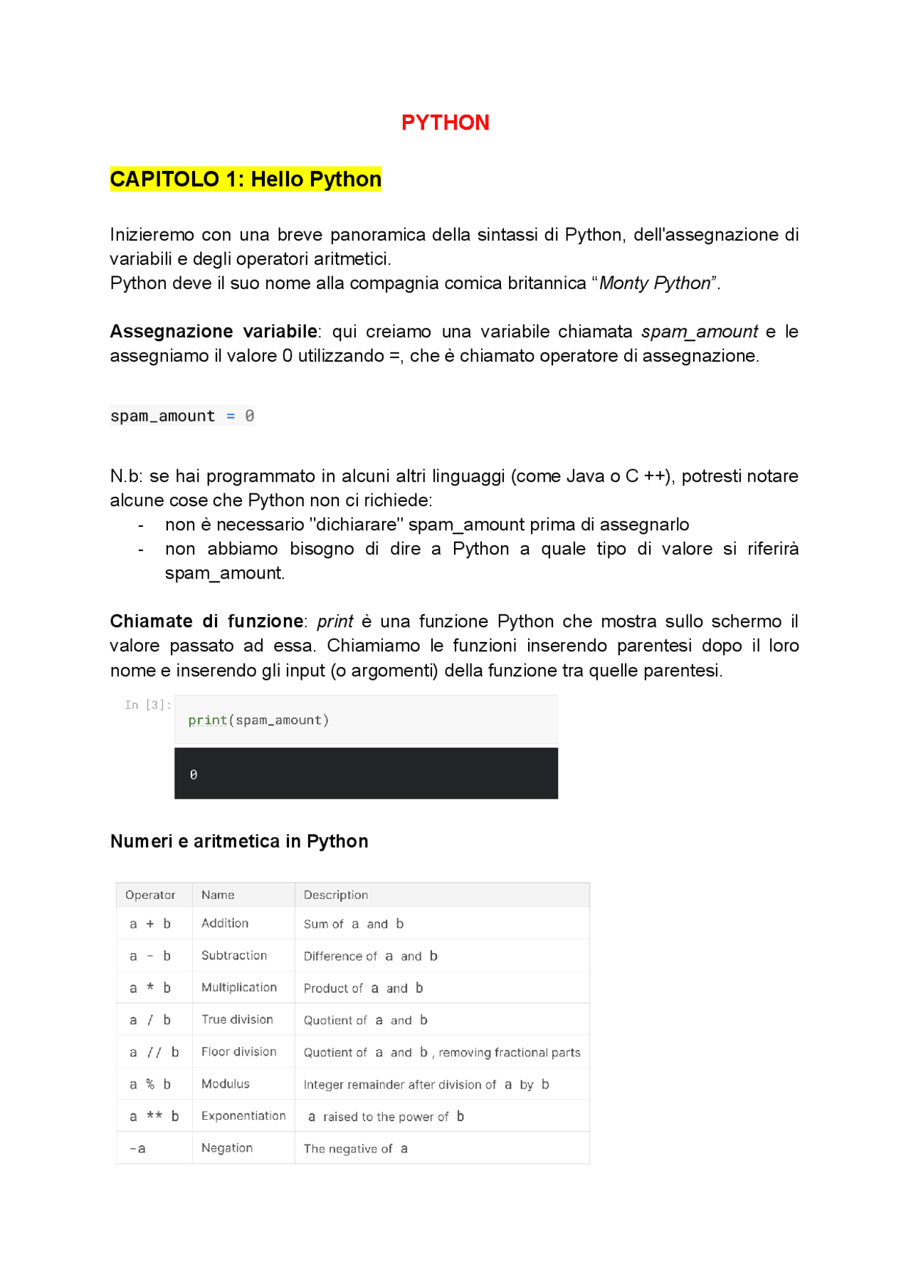 TRADUZIONE NOTEBOOK KAGGLE: Python - Docsity