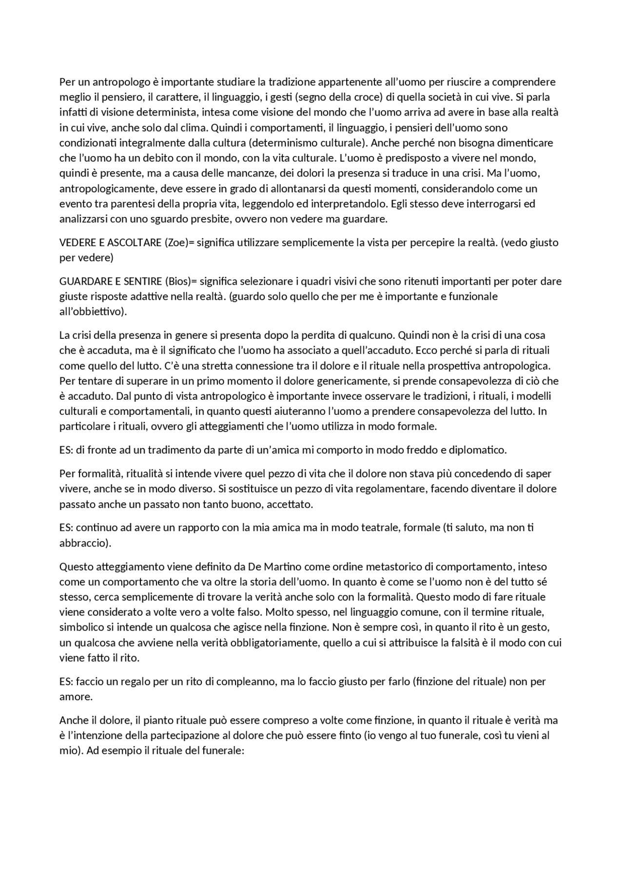 Appunti Antropologia Docsity