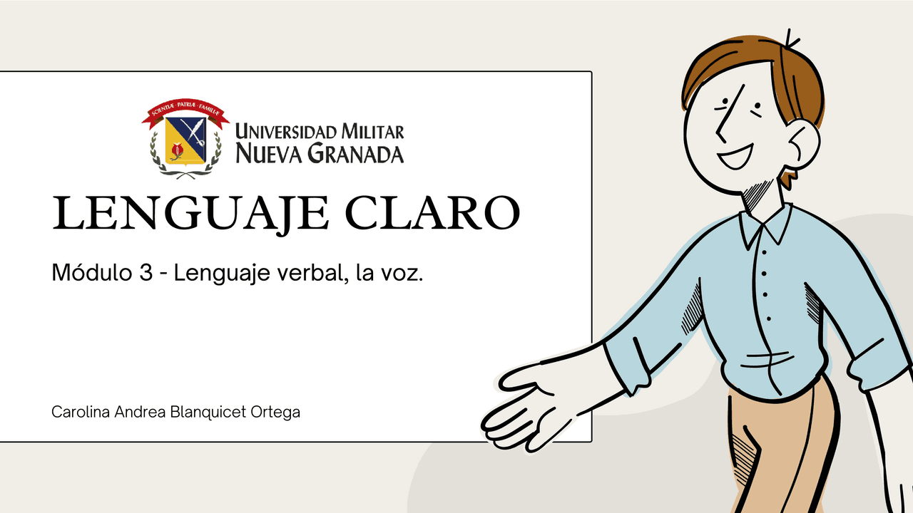 Lenguaje claro, módulo 3. | Diapositivas de Derecho | Docsity