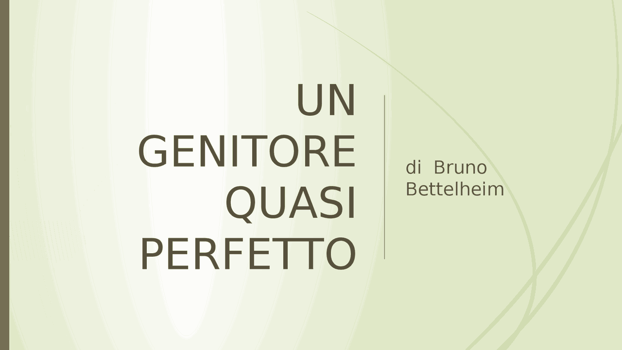 Un Genitore Quasi Perfetto Docsity