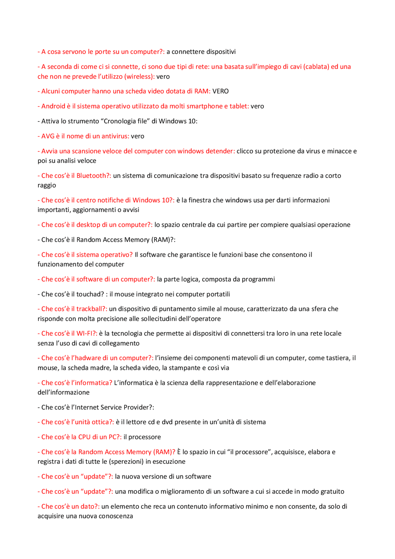 Eipass Test 7 Moduli Docsity
