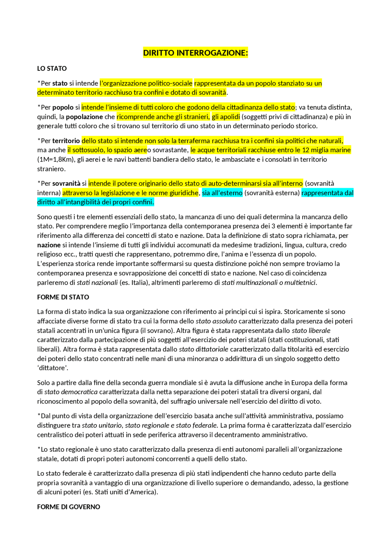 Riassunto Inizio Del Diritto Docsity