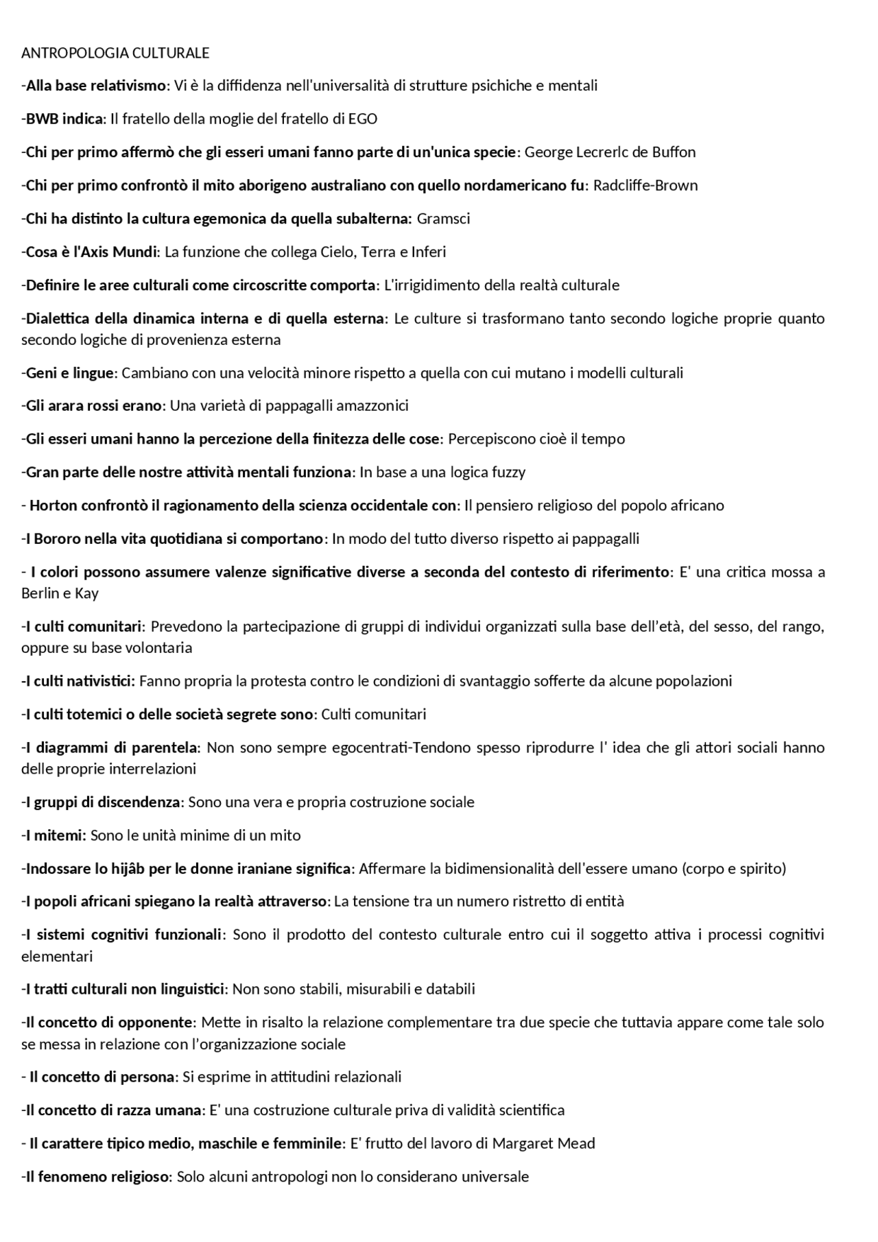 Test Di Autovalutazione Docsity