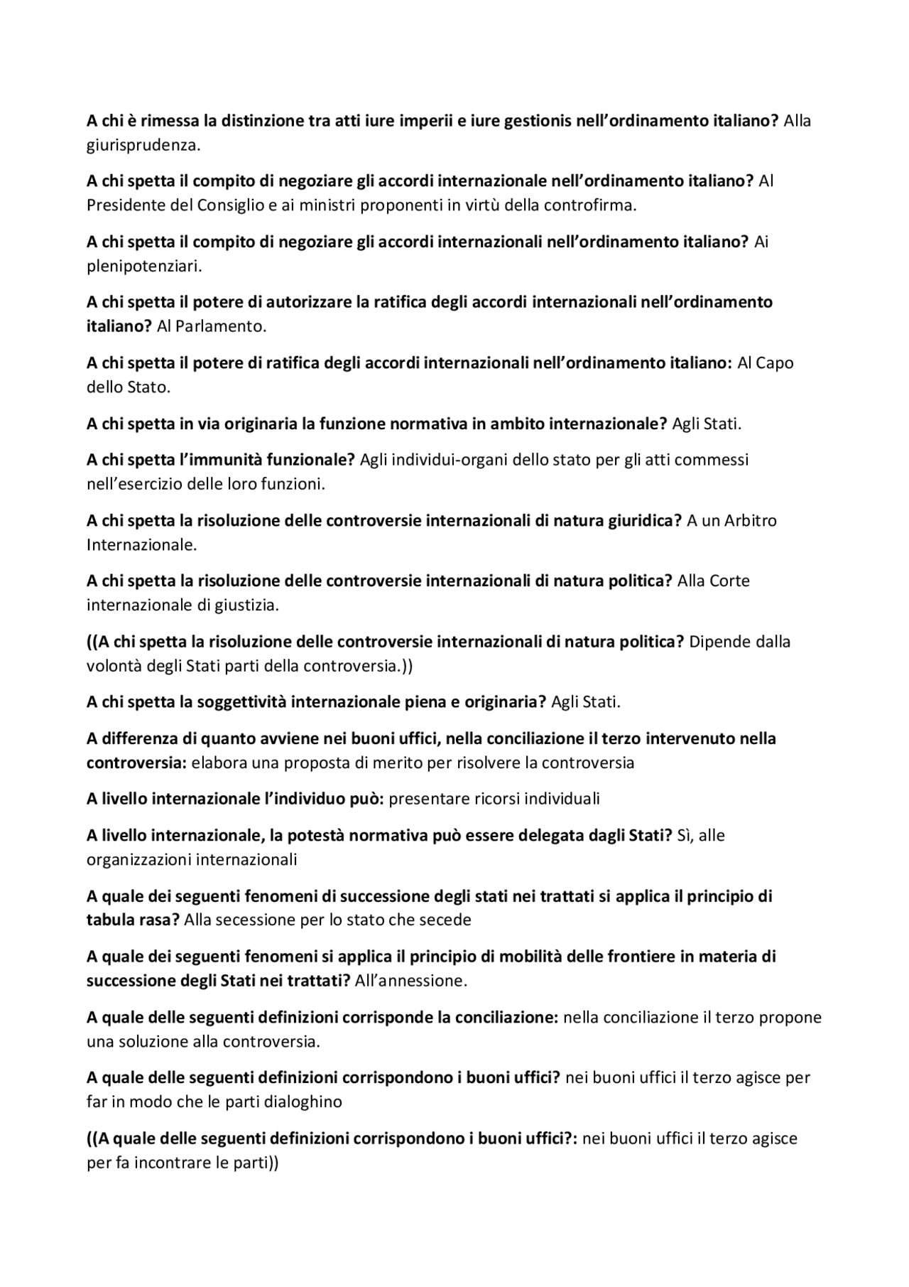 Diritto Internazionale Banca Dati Completa E Aggiornata Prove Desame