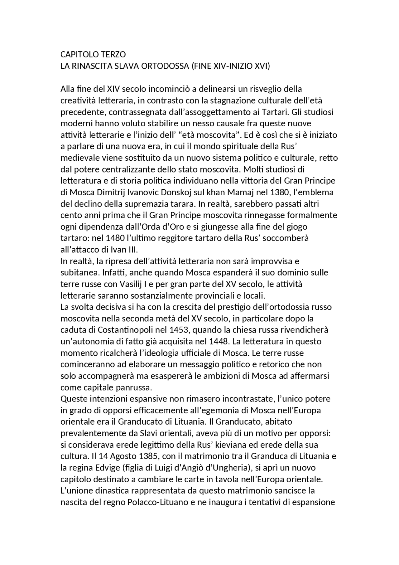 Riassunto Del Capitolo 3 Utet Docsity