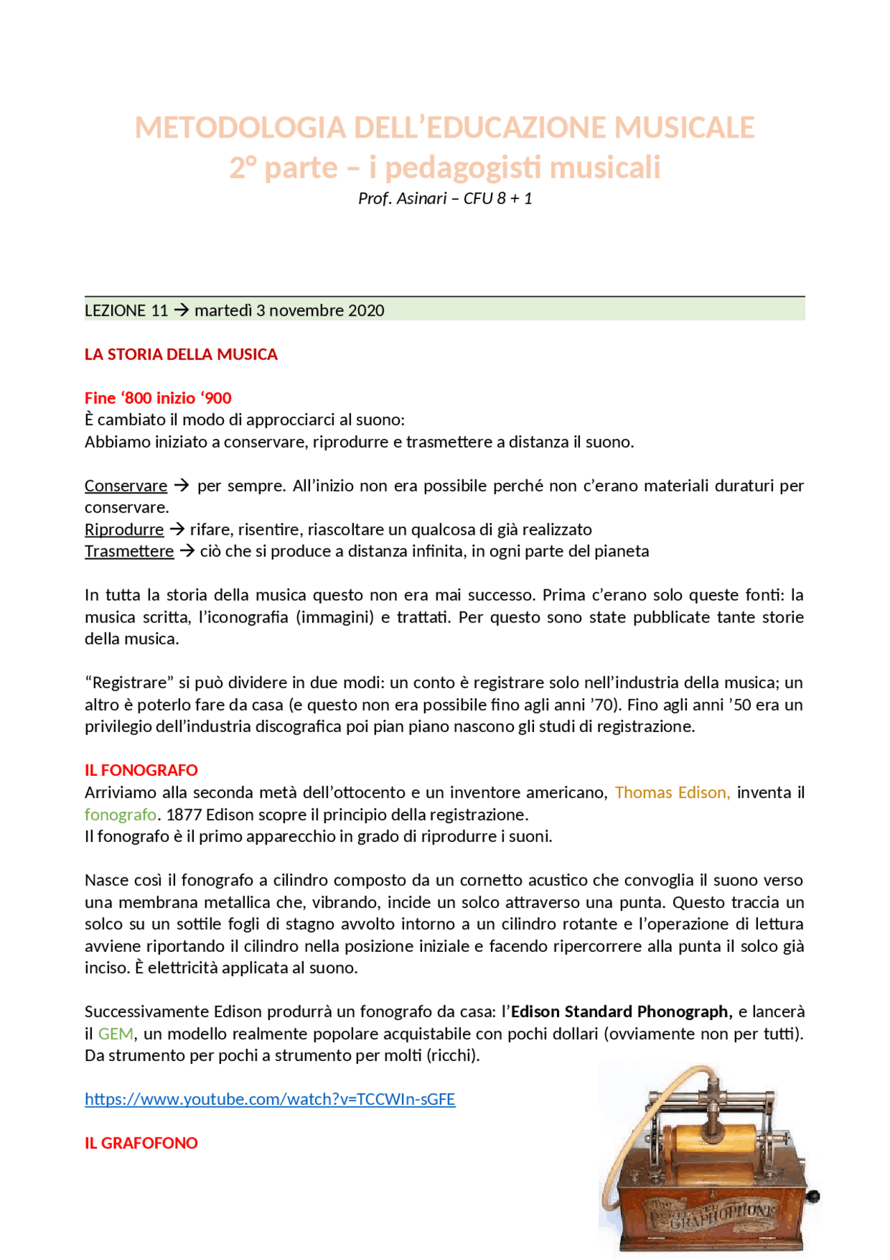 Metodologia Educazione Musicale 2° Parte Docsity