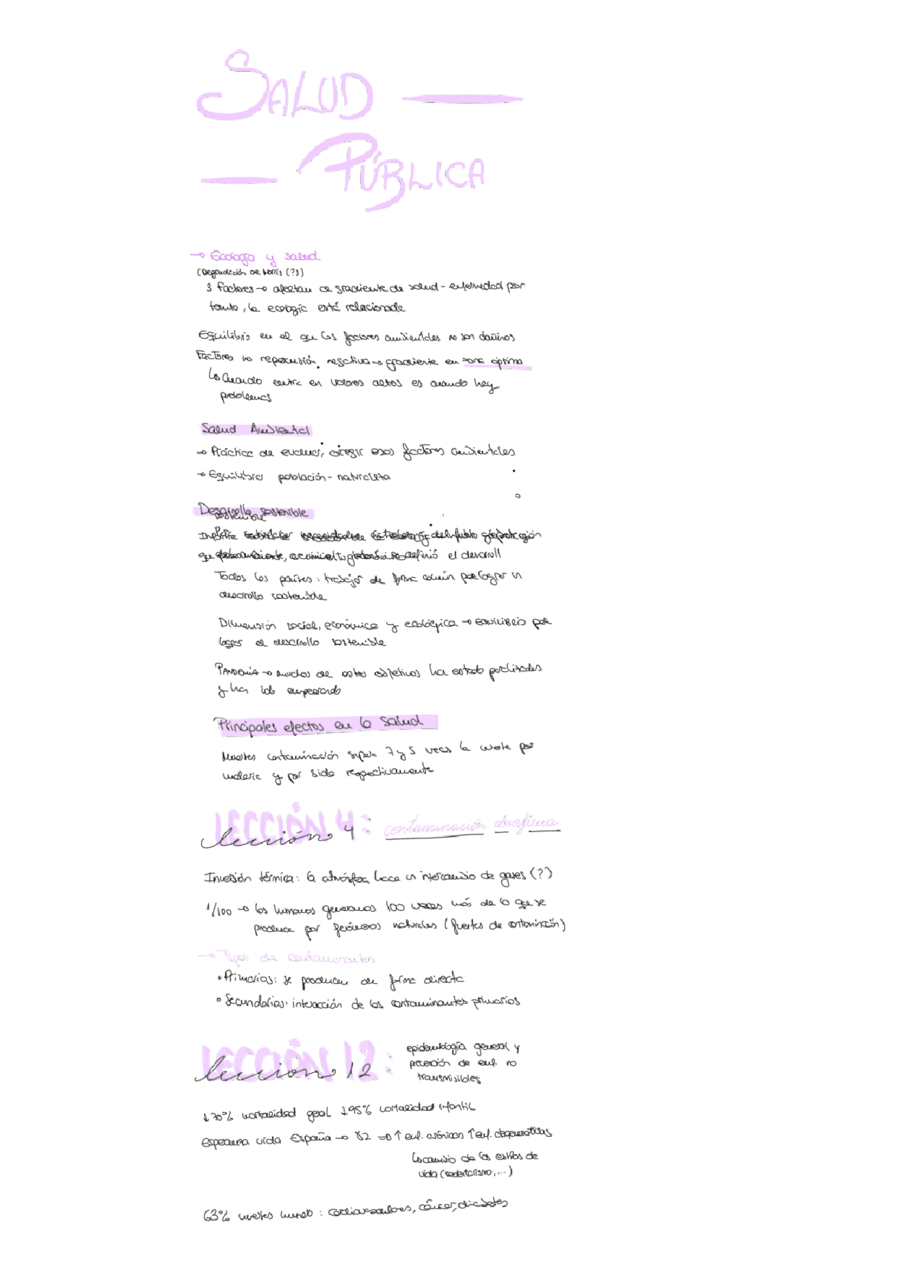 Apuntes De Salud Publica Ii Docsity