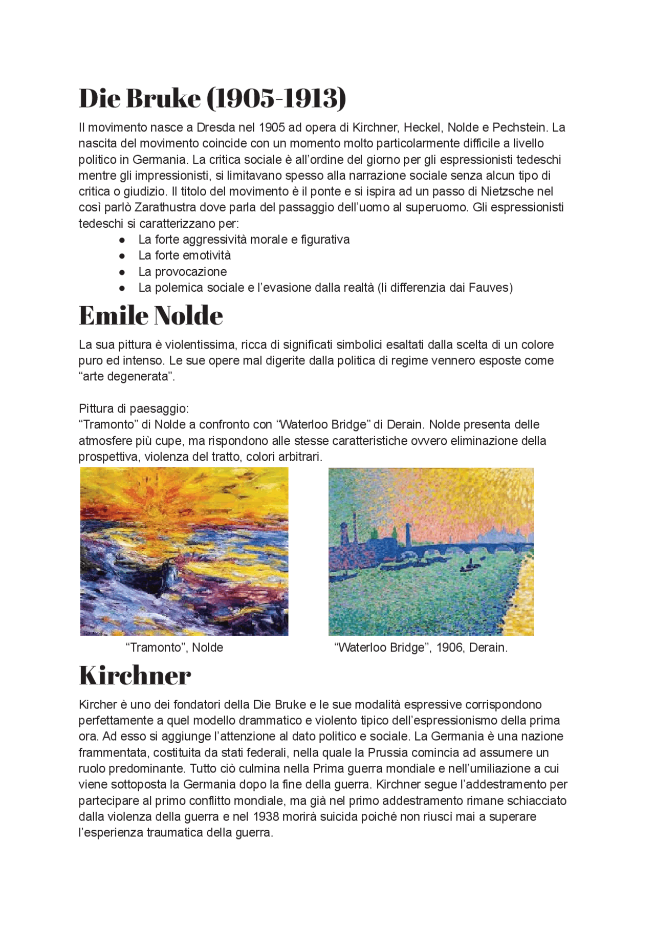 Espressionismo figurativo - Docsity