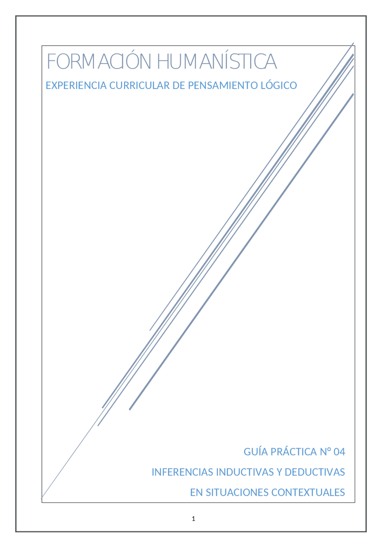 Guia N° 6 De Pensamiento Logico Ejercicios De Lógica Matemática Docsity