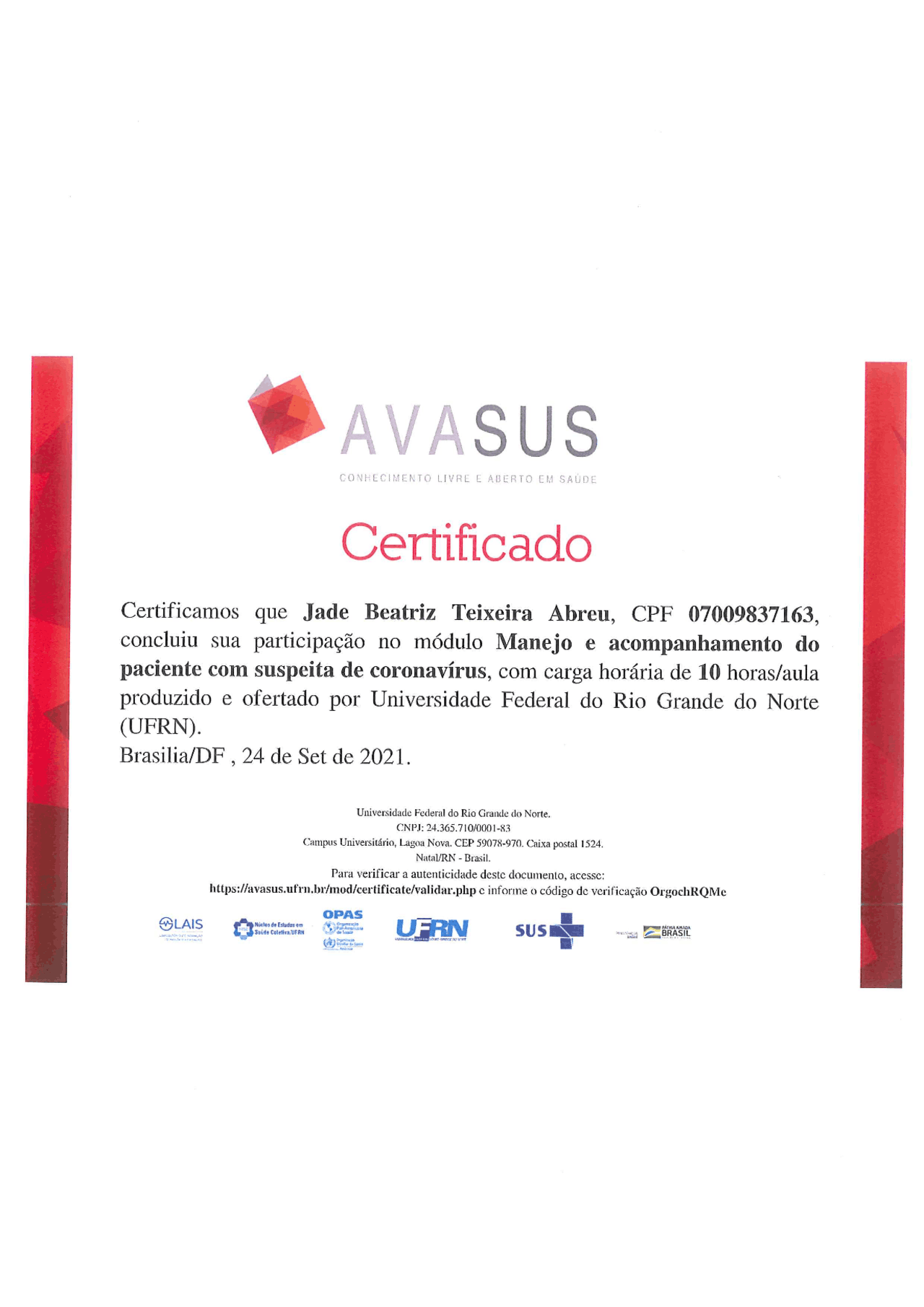 Conclusão De Um Curso Docsity