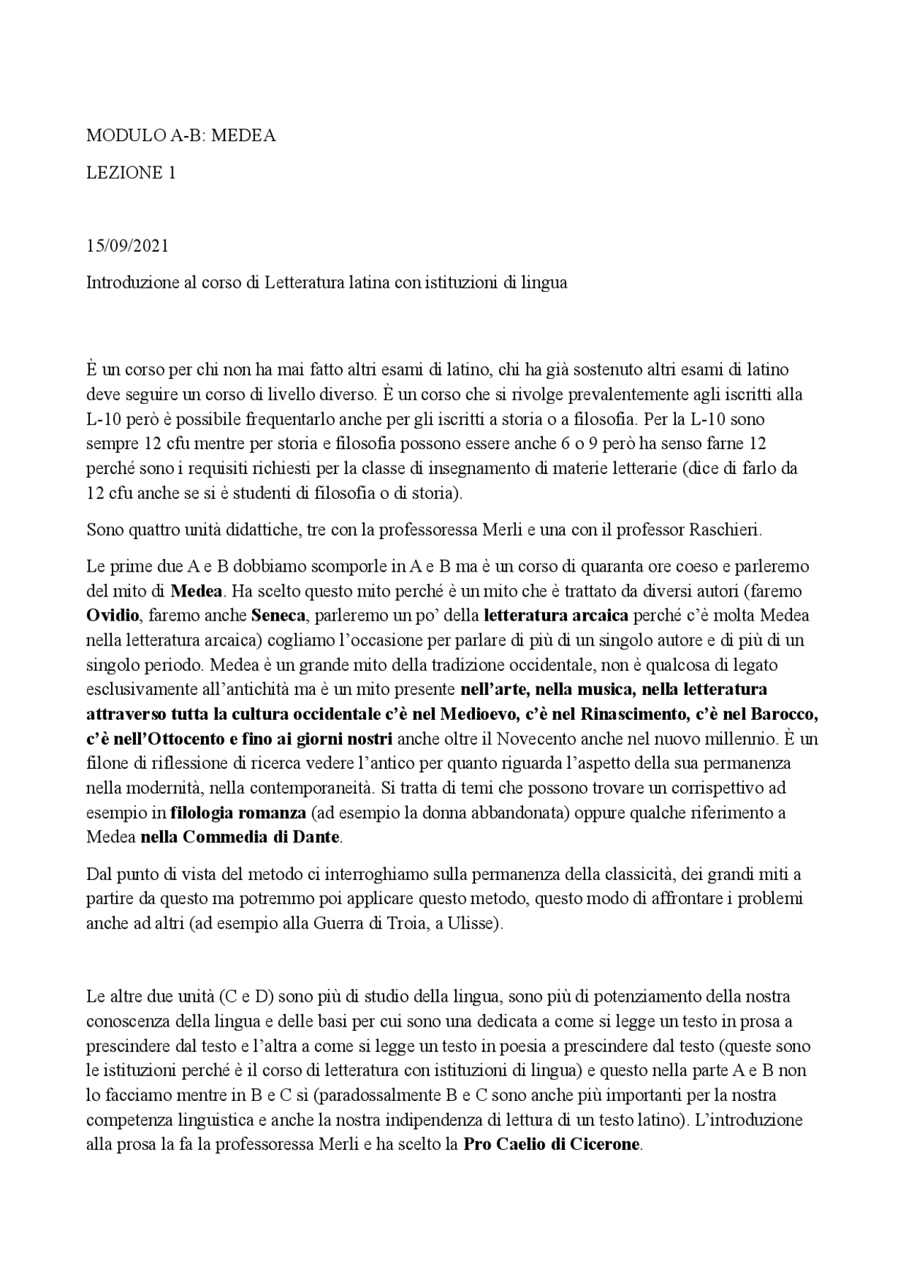 Appunti Moduli A E B Docsity