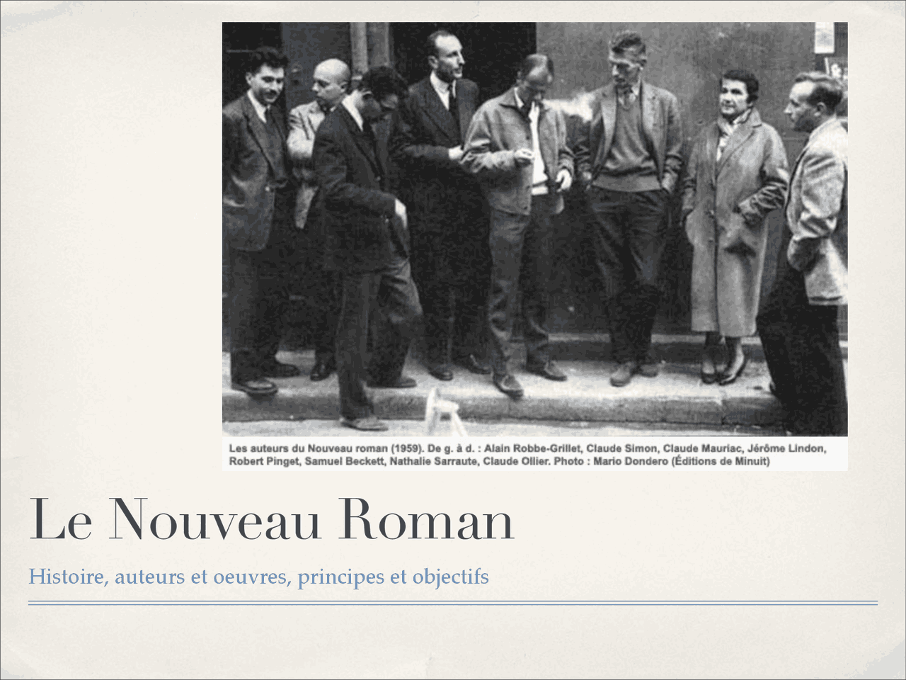 Le Nouveau Roman:Histoire, auteurs et oeuvres, principes et objectifs ...