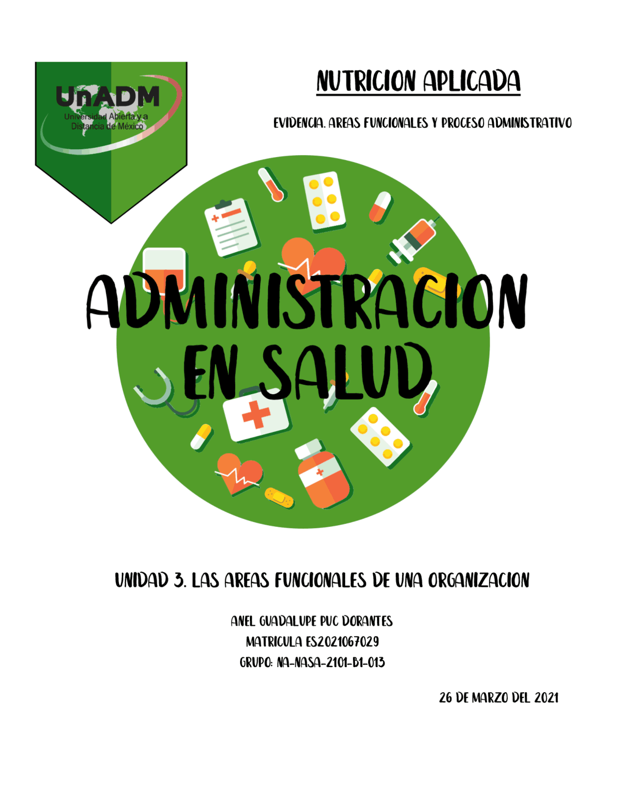Administración en la salud - Docsity