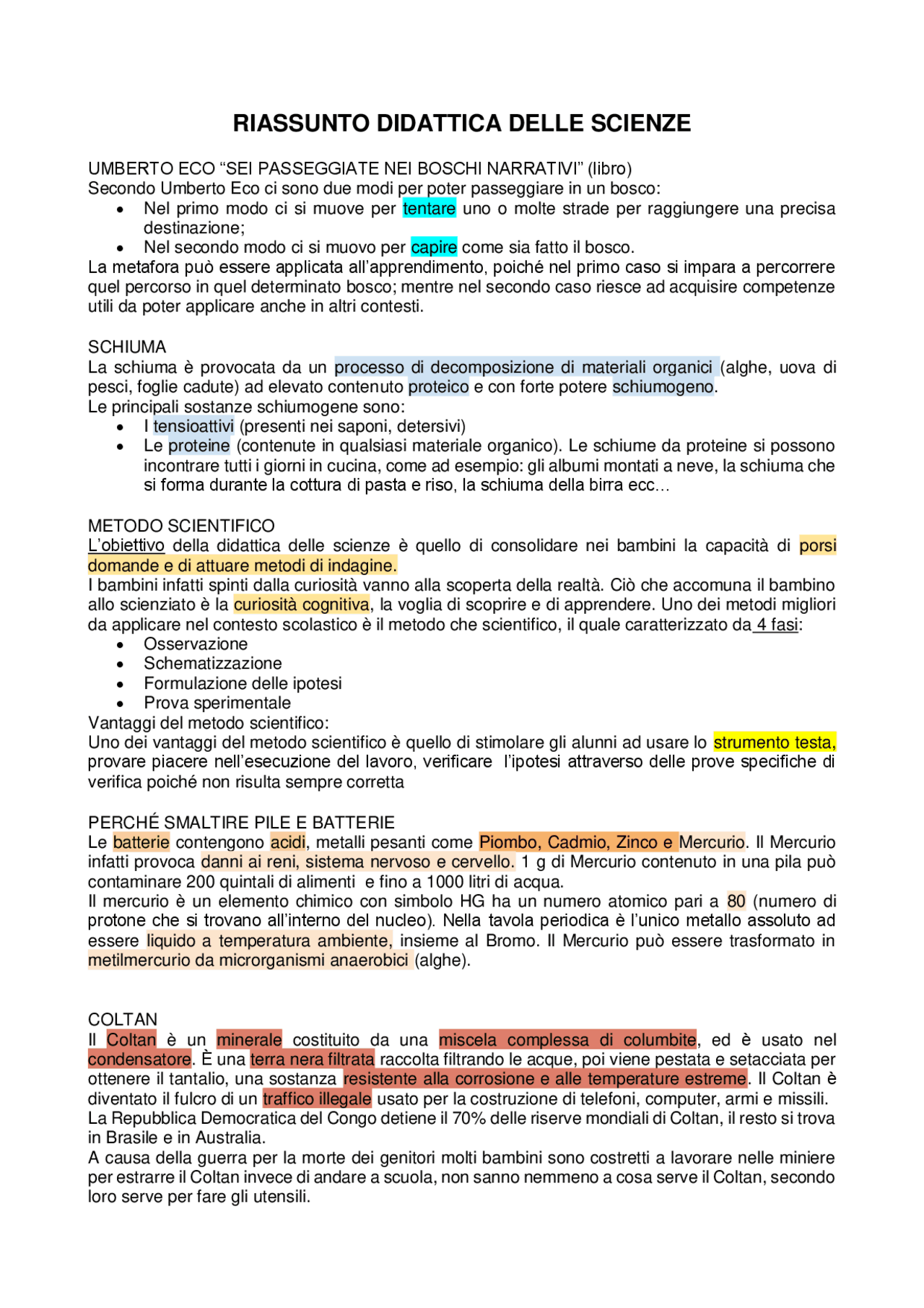 Appunti Didattica Delle Scienze Fisica Docsity