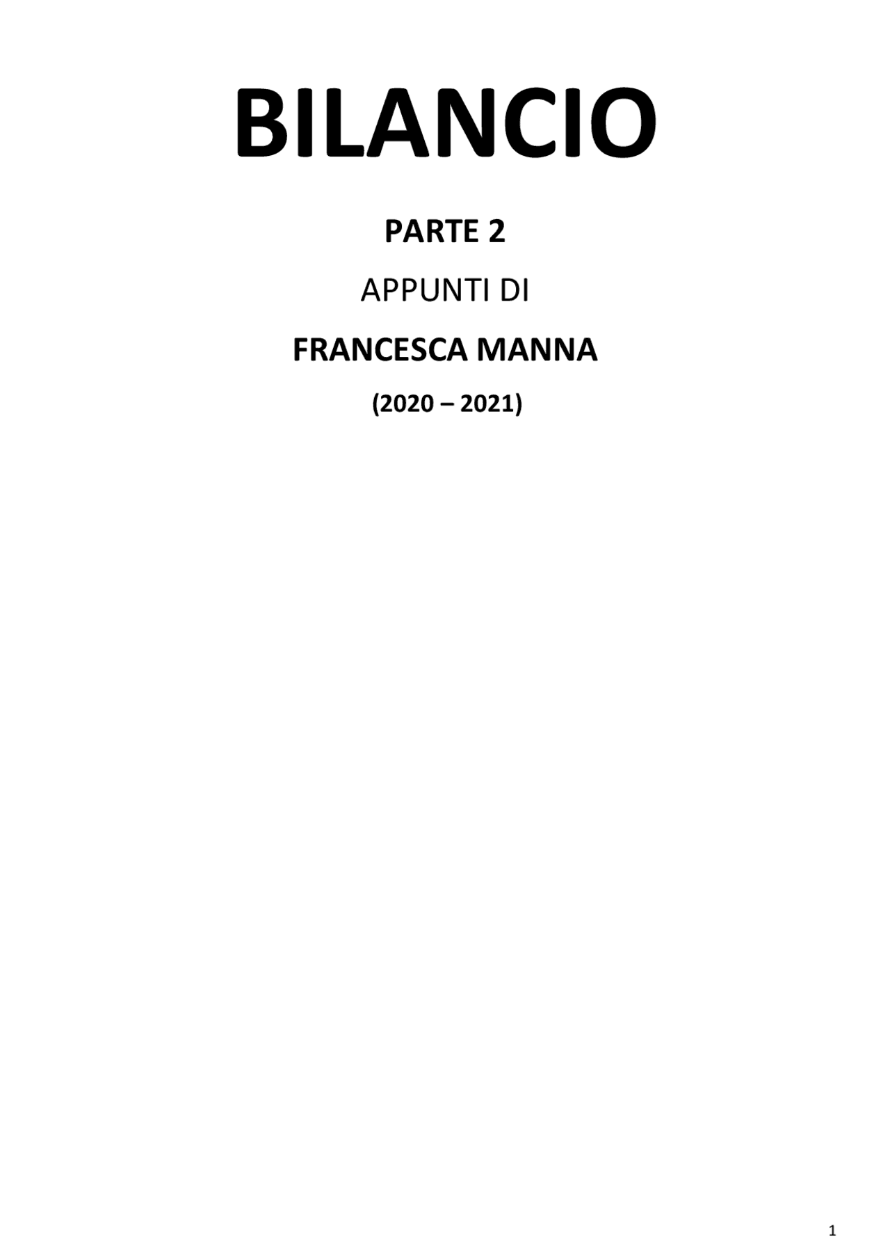 Contabilità e Bilancio 2021 - Docsity