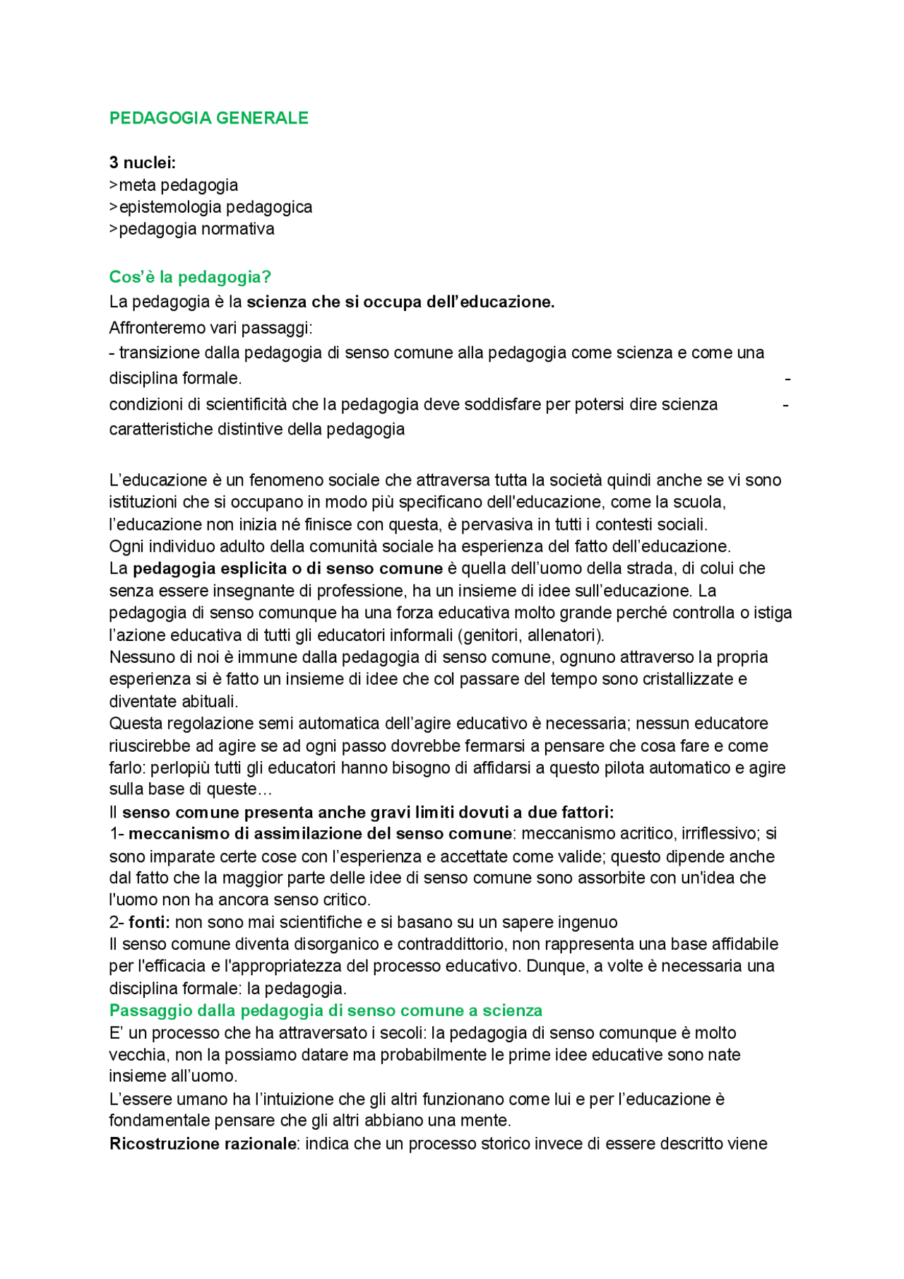 Appunti Lezioni Baldacci Docsity