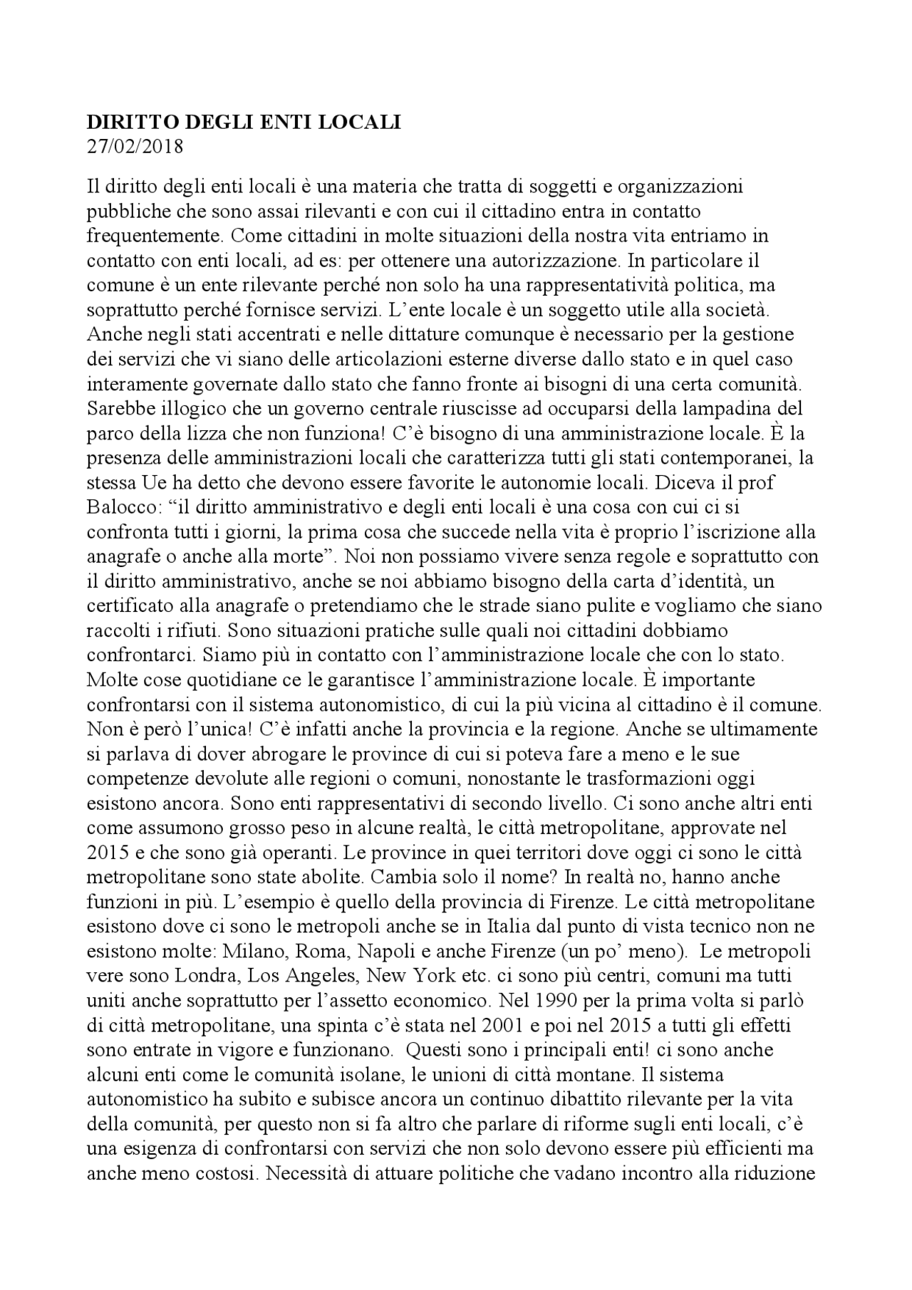 Sbobbine Enti Locali Docsity