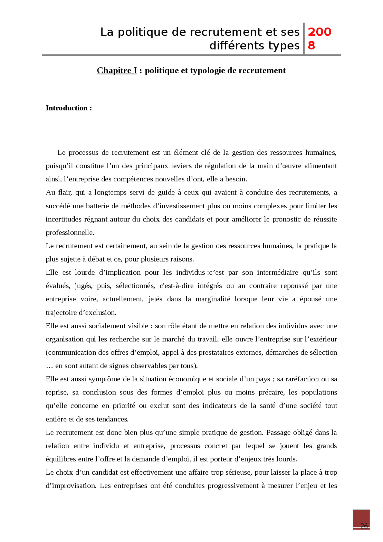 La politique de recrutement et ses différents types | Résumés Analyse ...