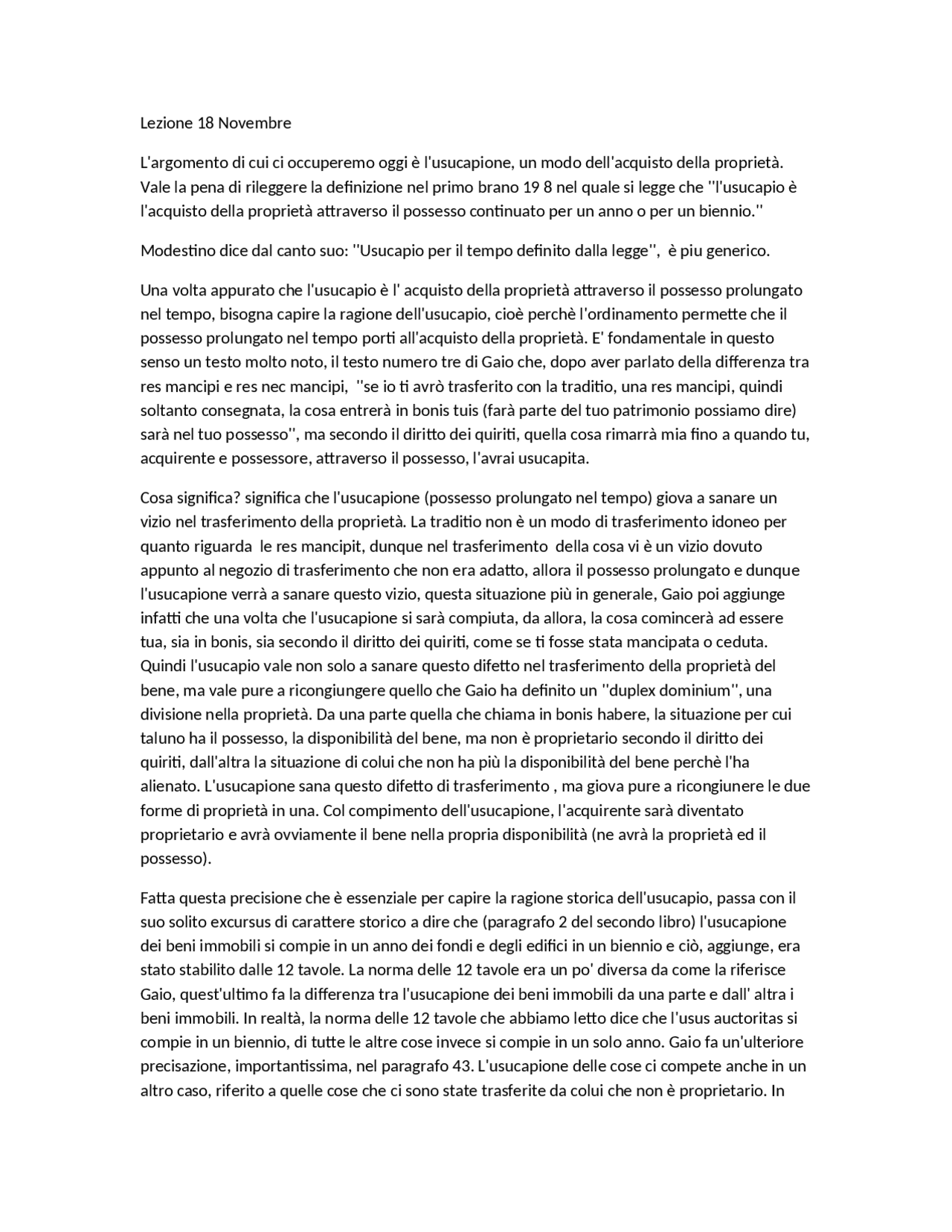 Appunti Di Diritto Romano Docsity