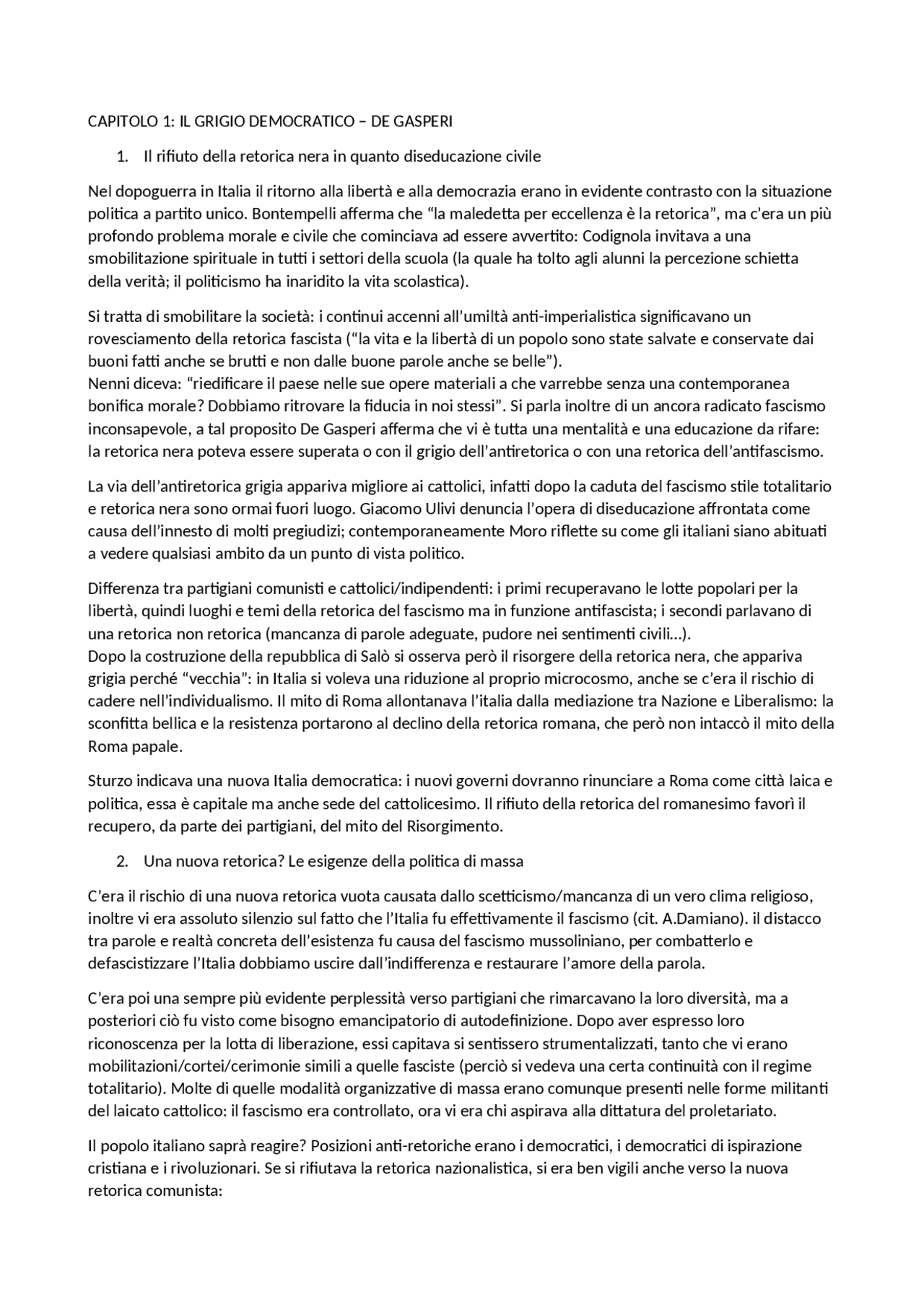 La Repubblica Grigia Docsity