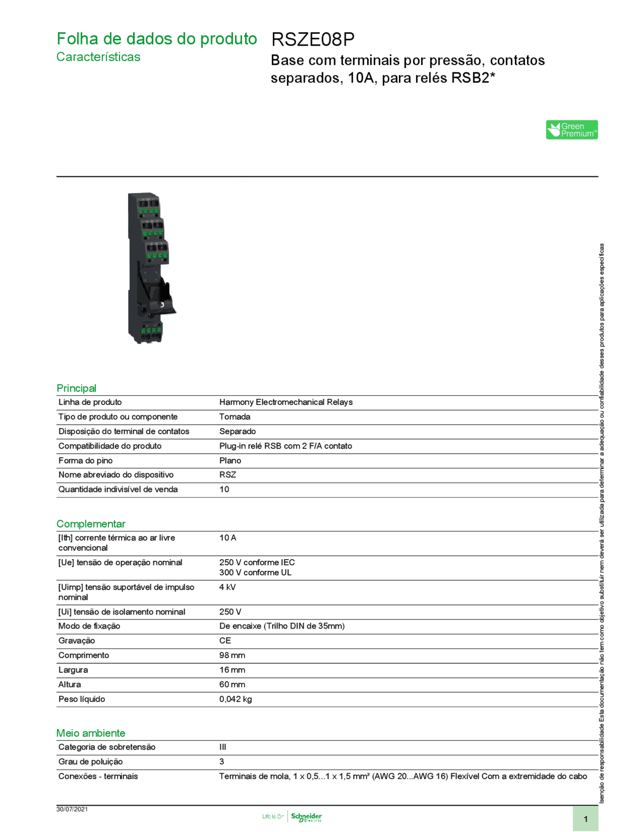 Rele Schneider - manual e catalogo - Docsity