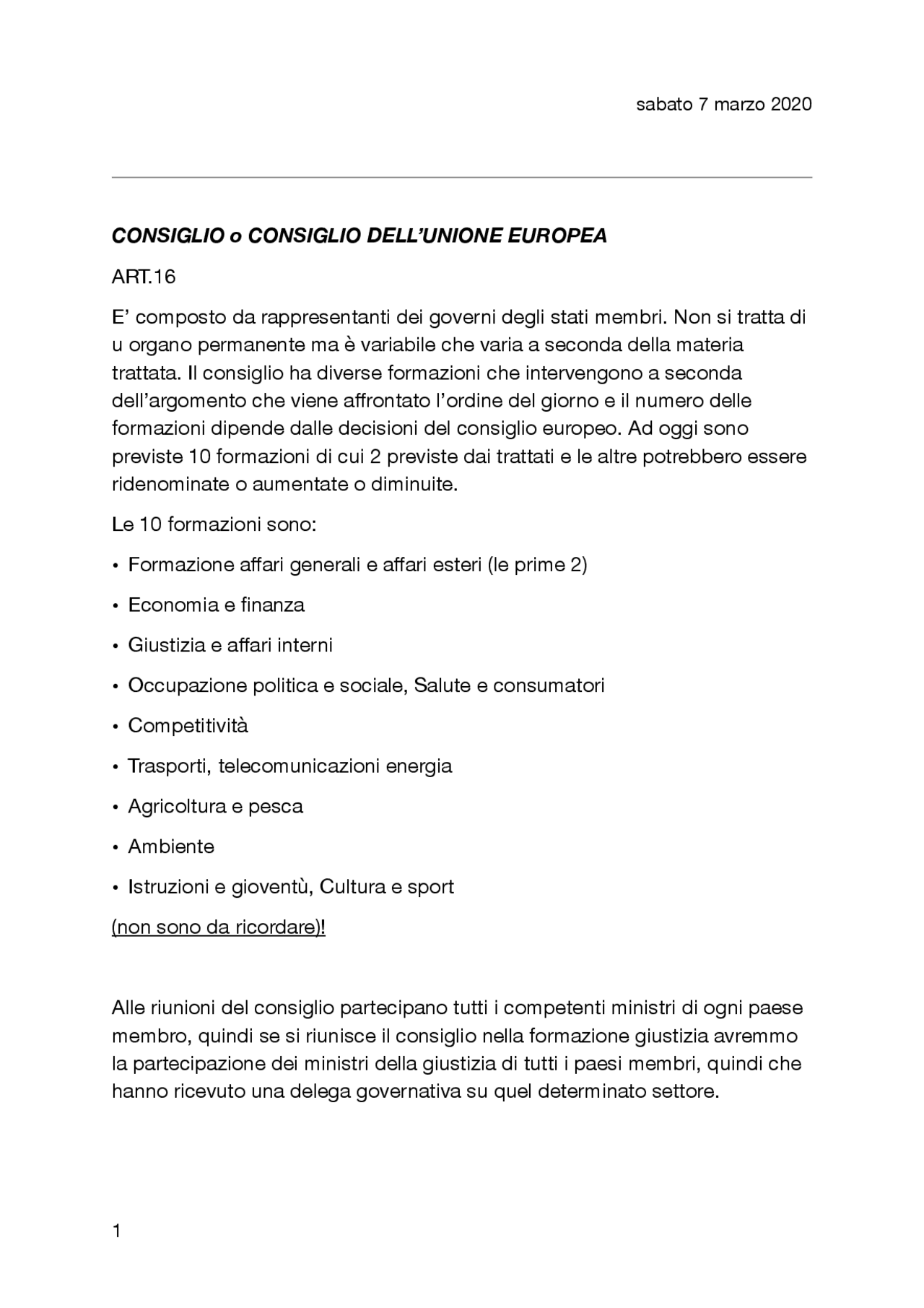 Appunti Delle Lezioni Docsity