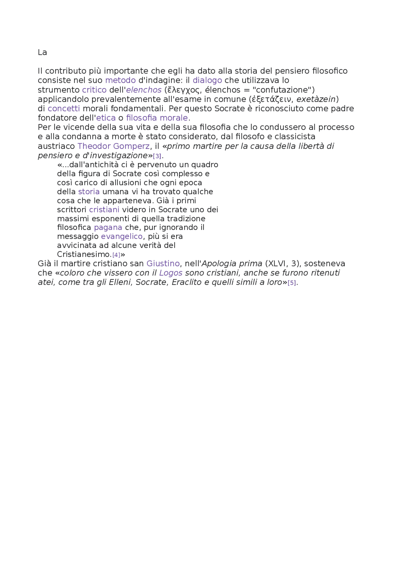 Appunti Su Socrate Filosofia Molto Utili Docsity