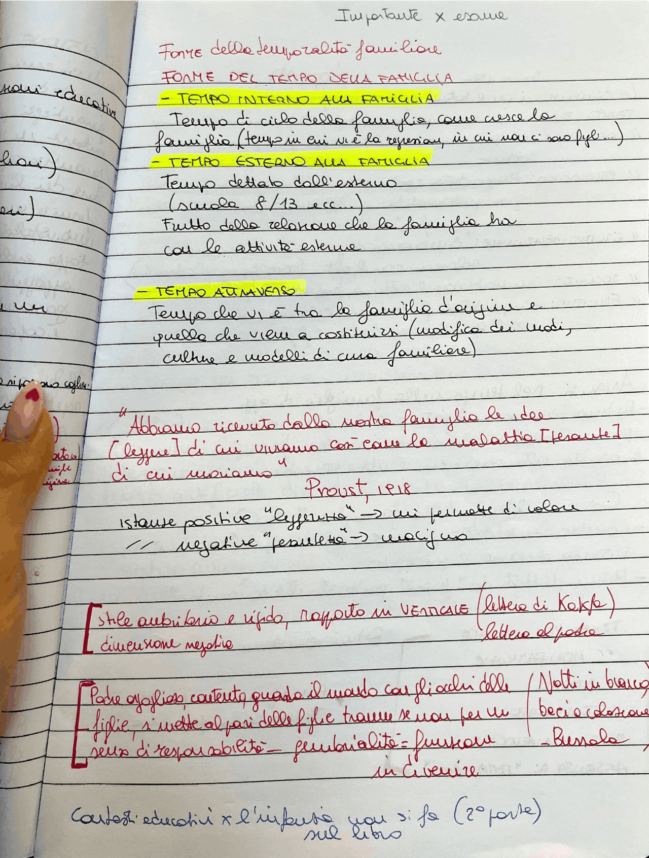 Il Tempo E Famiglia Docsity